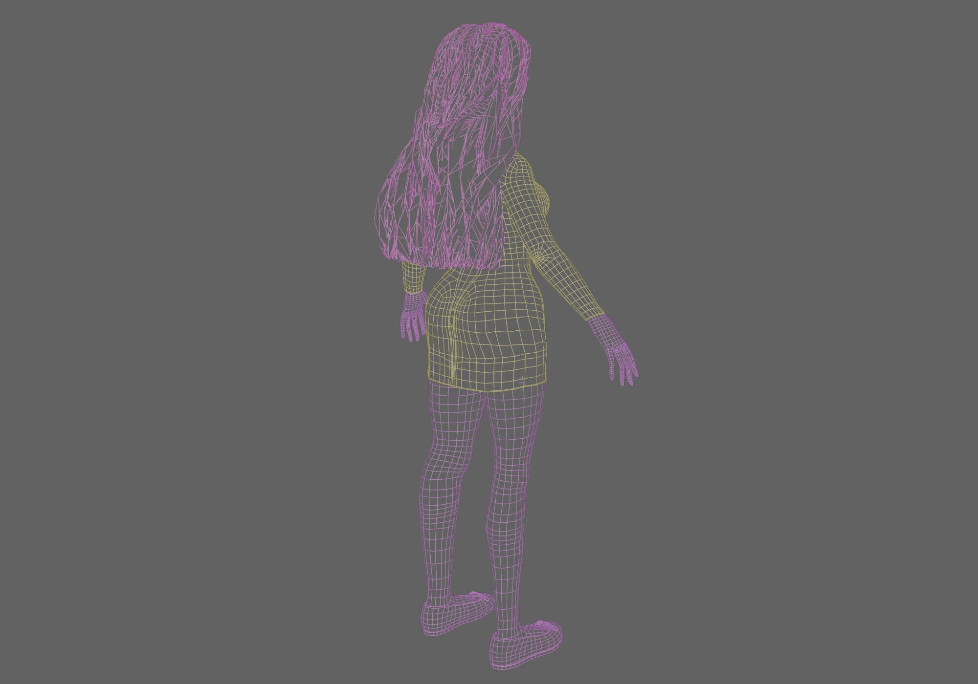 Cartoon Mysterious Woman V35383 - 3D Model by nickianimations