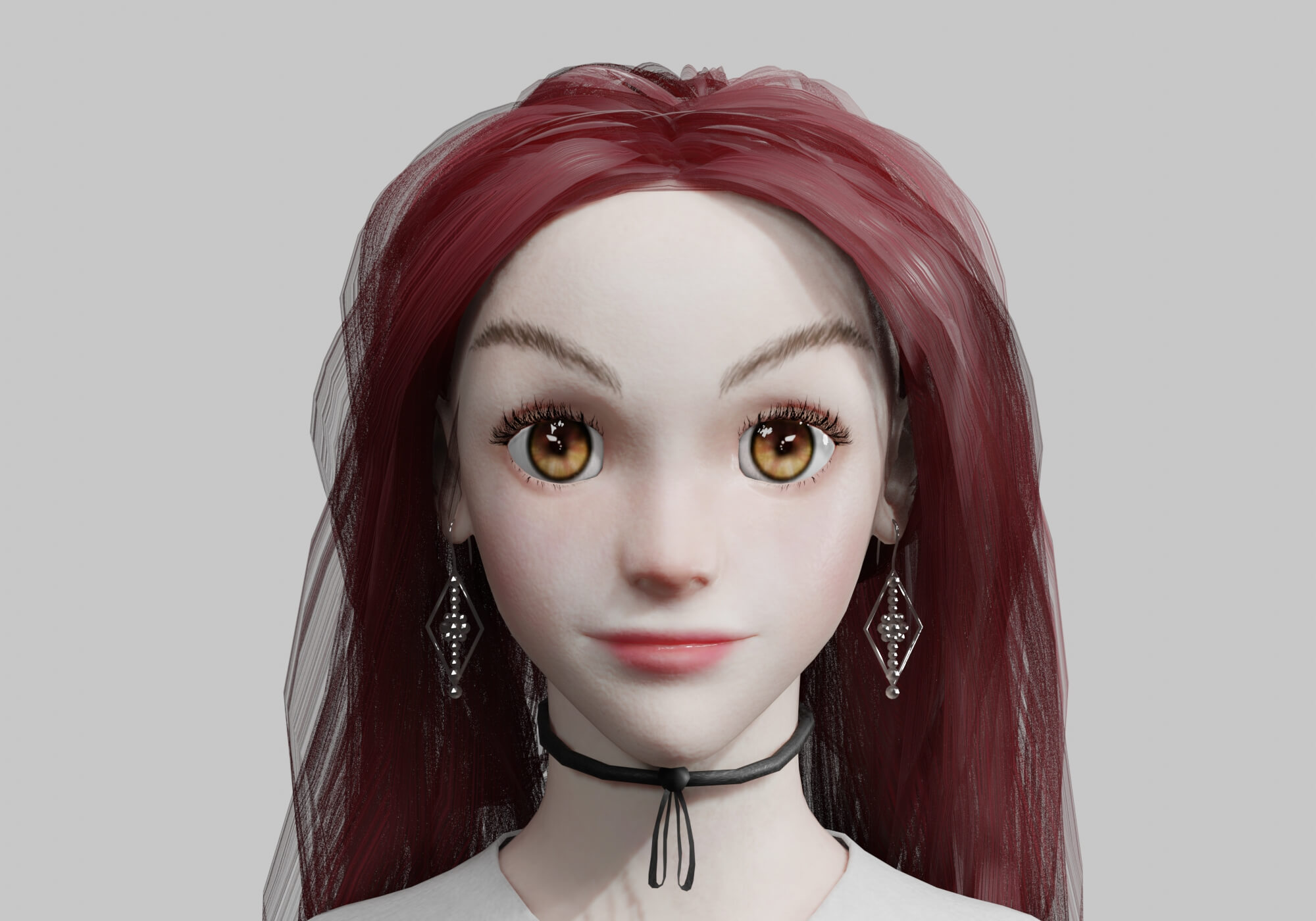 Cartoon Pretty Woman V35967 - 3D Model by nickianimations