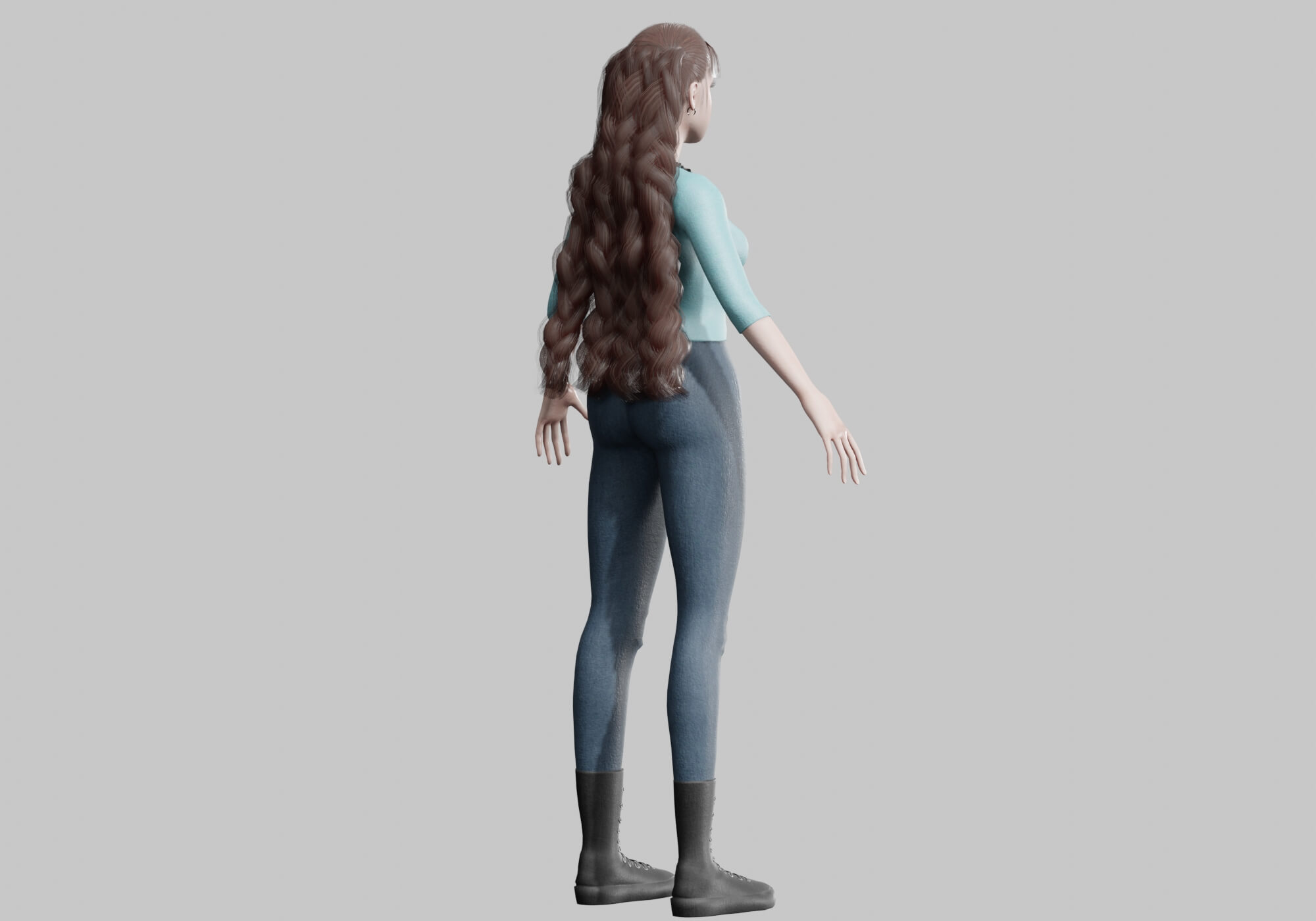 Cartoon Pretty Woman V36661 - 3D Model by nickianimations