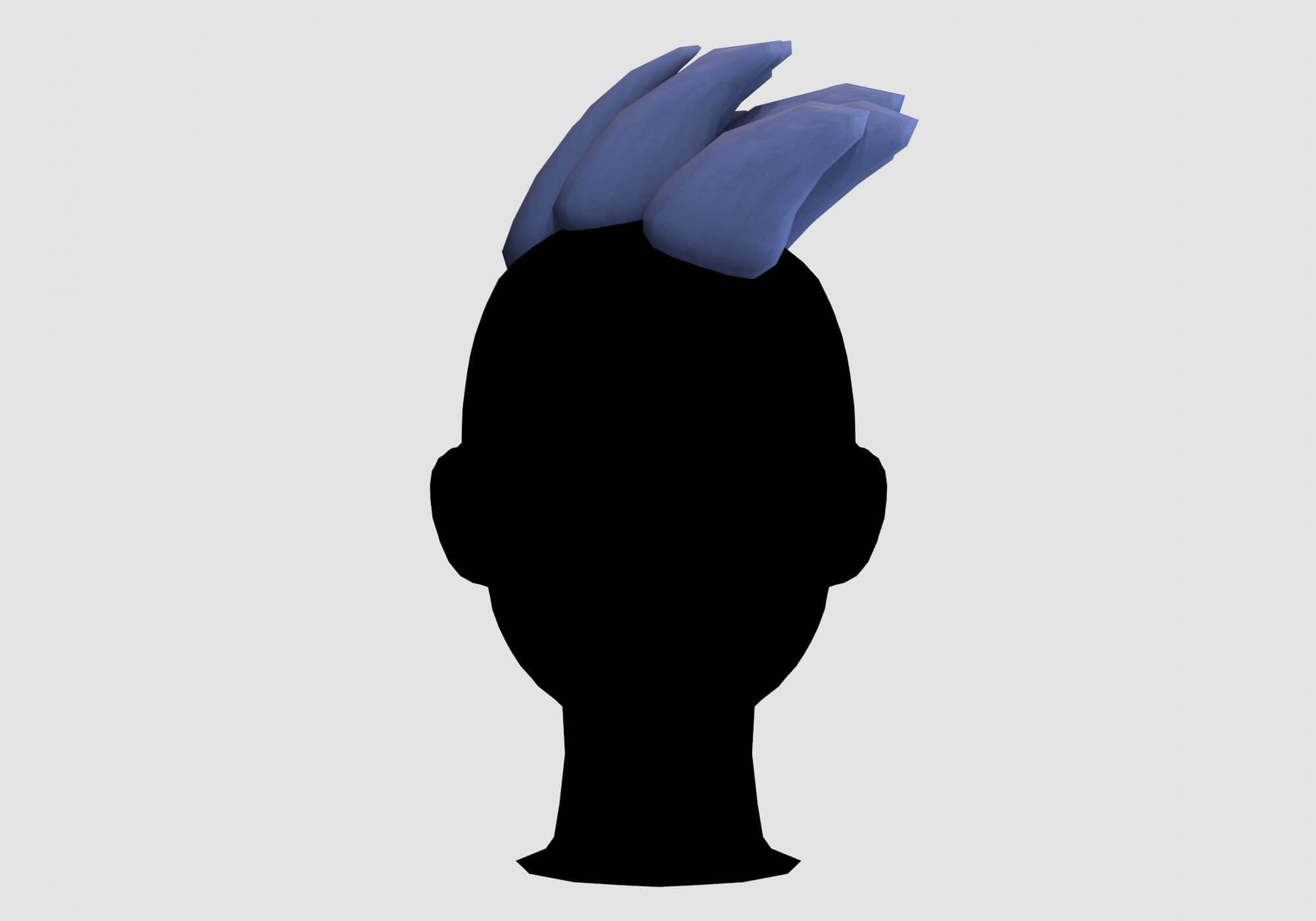 Cartoon Punk Hairstyle - 3D Model by nickianimations