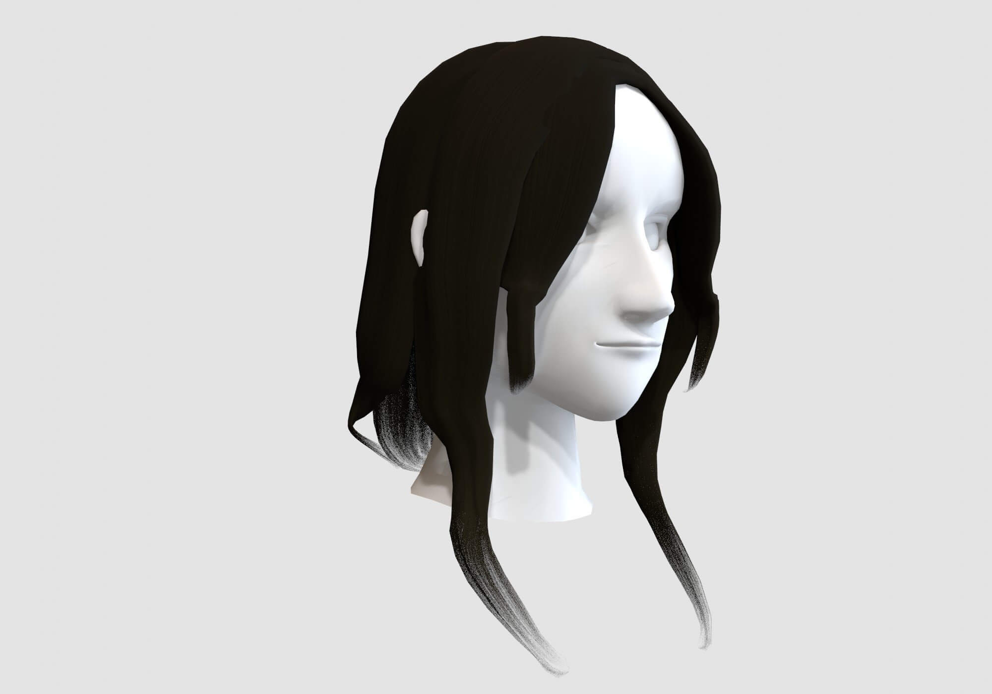 Cartoon Sidelocks Hairstyle - 3D Model by nickianimations