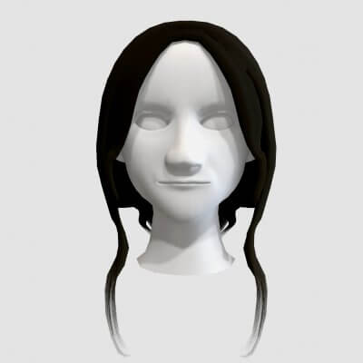 Cartoon Sidelocks Hairstyle - 3D Model by nickianimations
