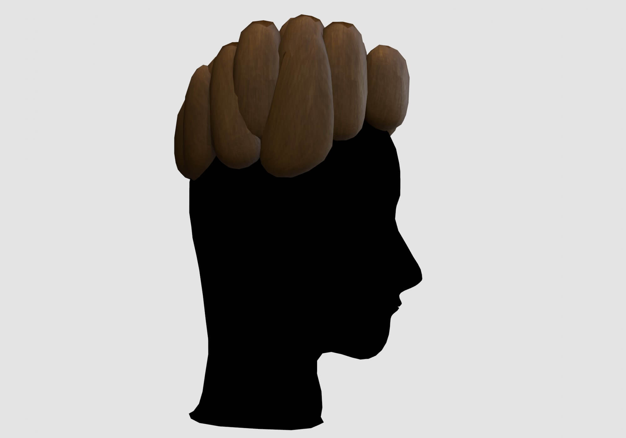 Cartoon Up Hairstyle - 3D Model by nickianimations