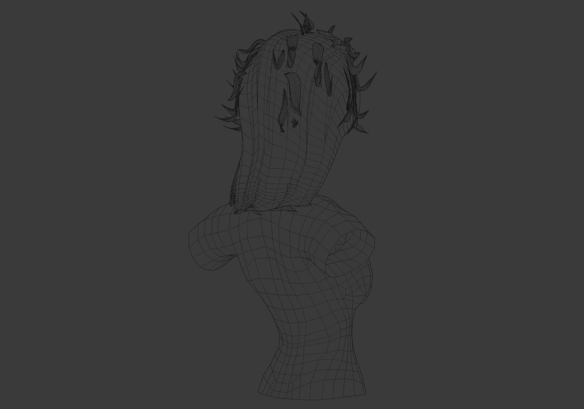 Chaotic Female Hairstyle - 3D Model by nickianimations