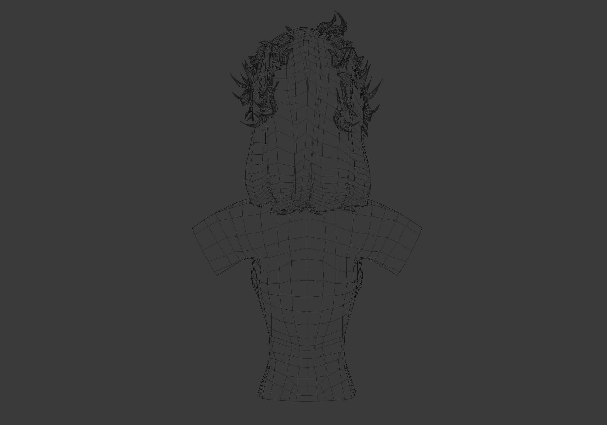 Chaotic Female Hairstyle - 3D Model by nickianimations