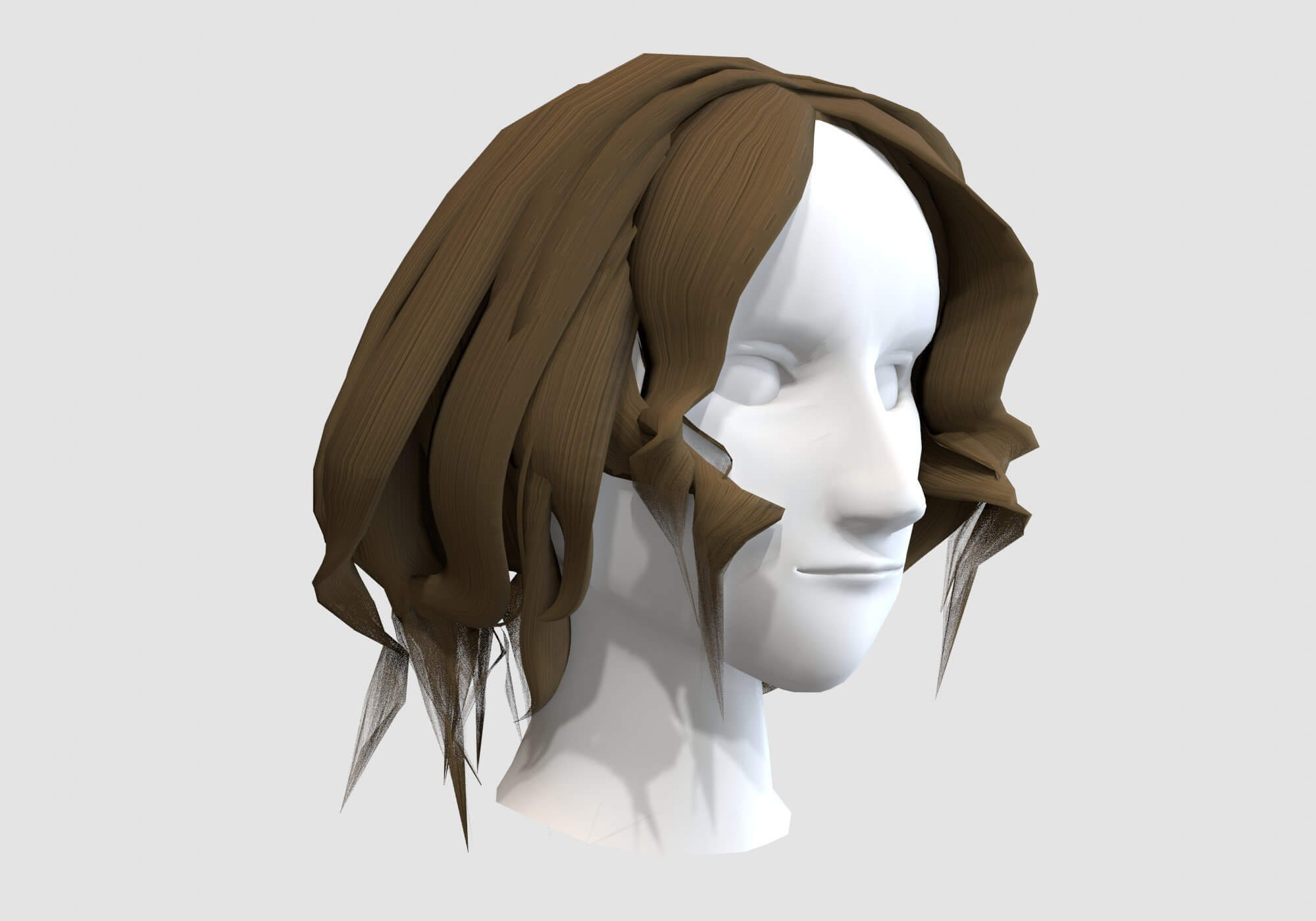 Chaotic Male Hairstyle - 3D Model by nickianimations