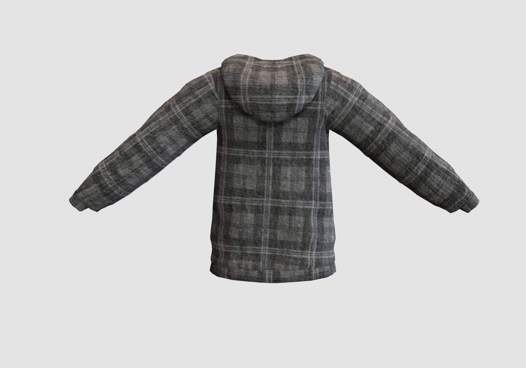 Checkered Gray Jacket - 3D Model by nickianimations