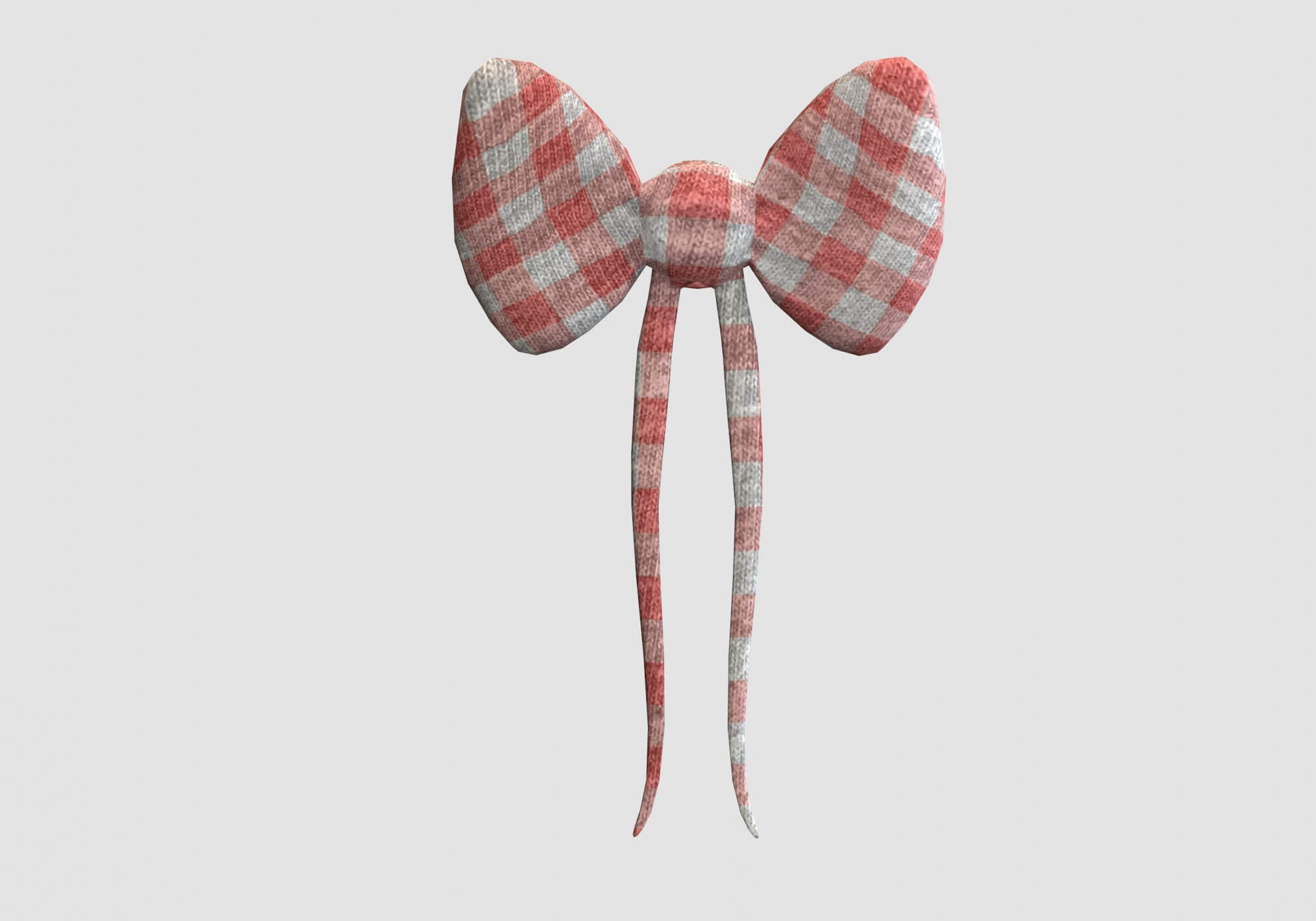 Checkered Red Ribbon - 3D Model by nickianimations