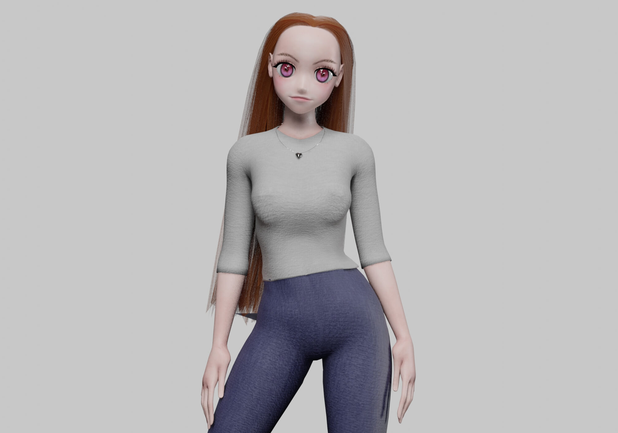 Classic Anime Girl V29361 - 3D Model by nickianimations