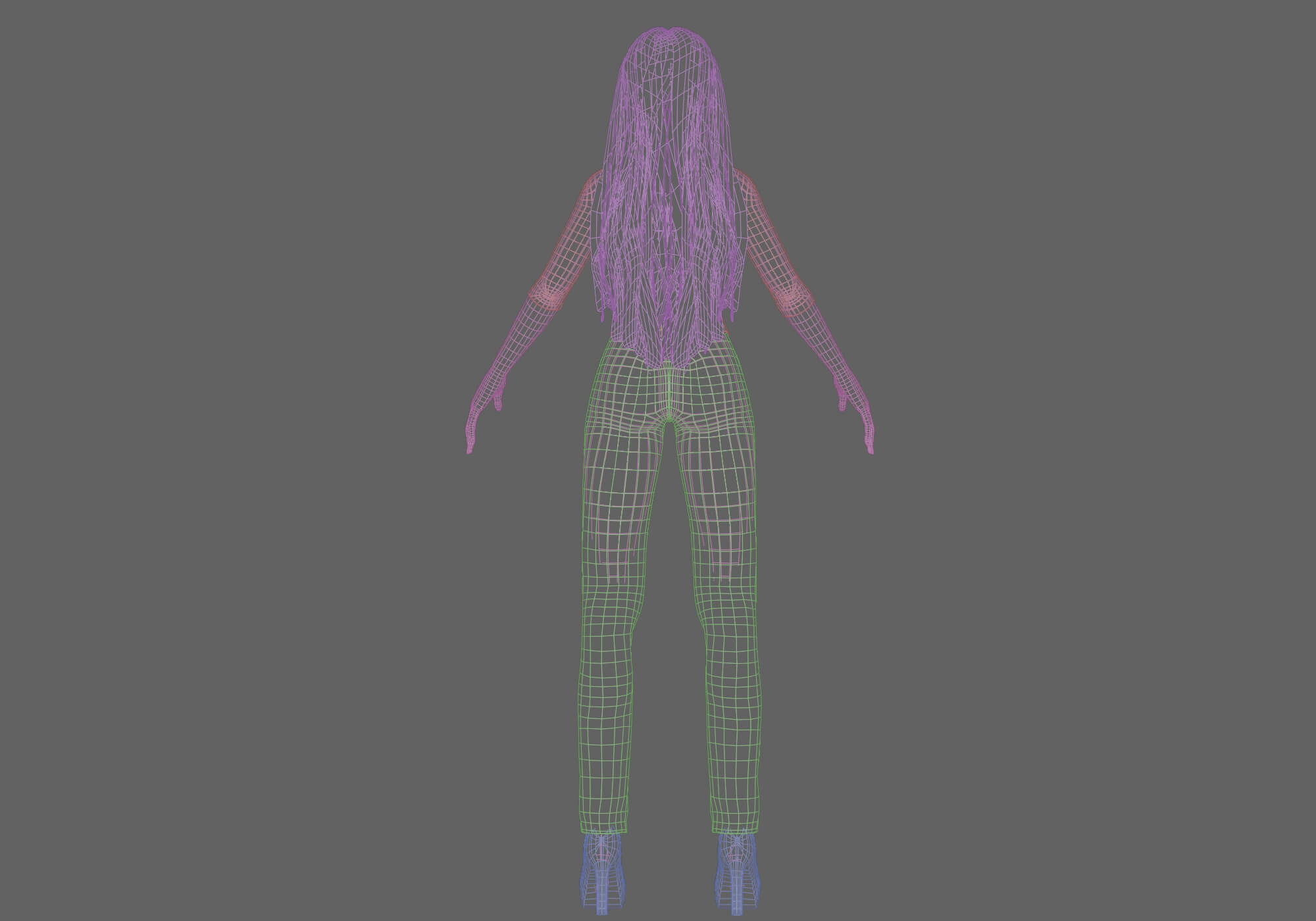 Classic Basic Girl V31860 - 3D Model by nickianimations