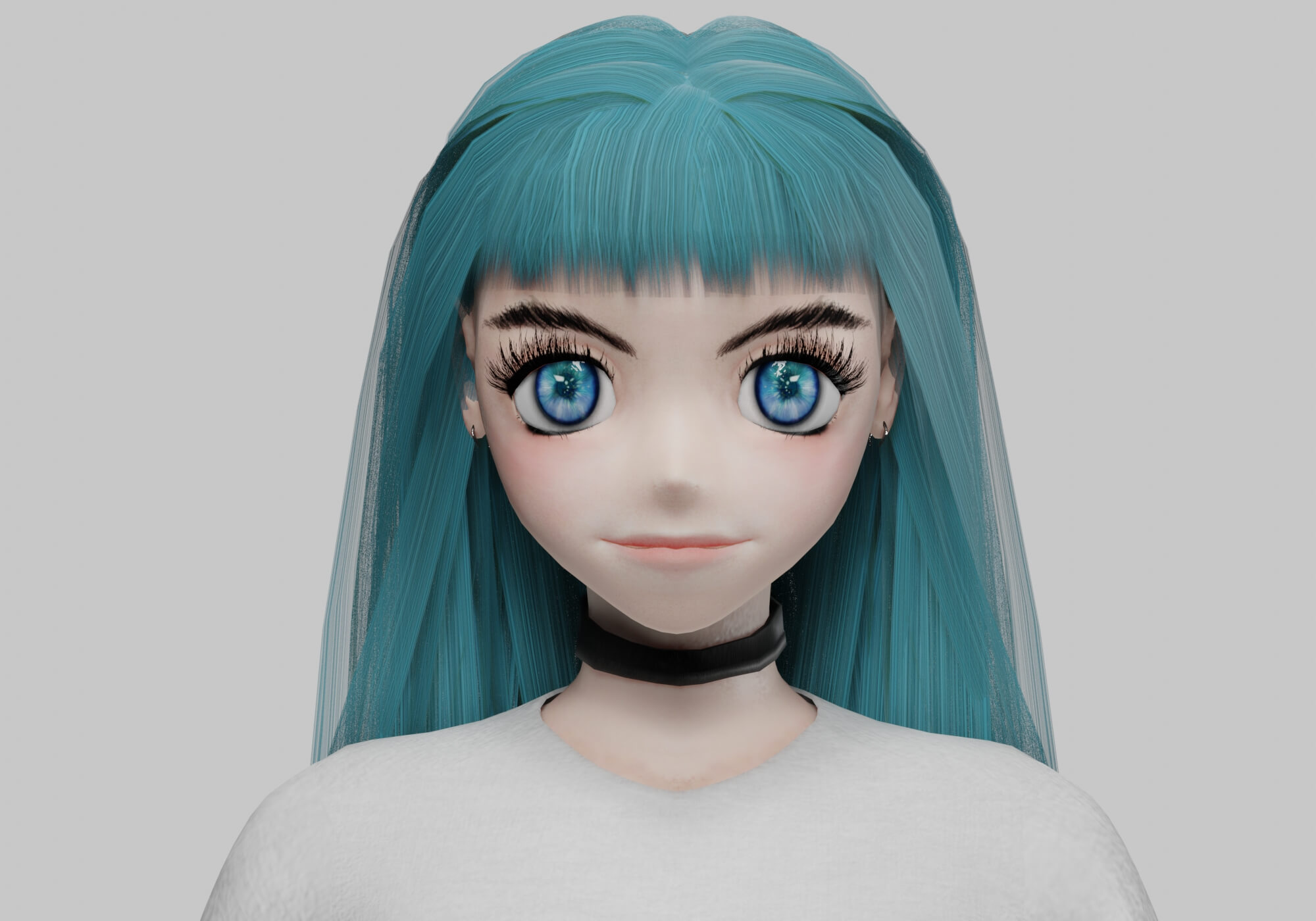 Classic Basic Girl V32069 - 3D Model by nickianimations