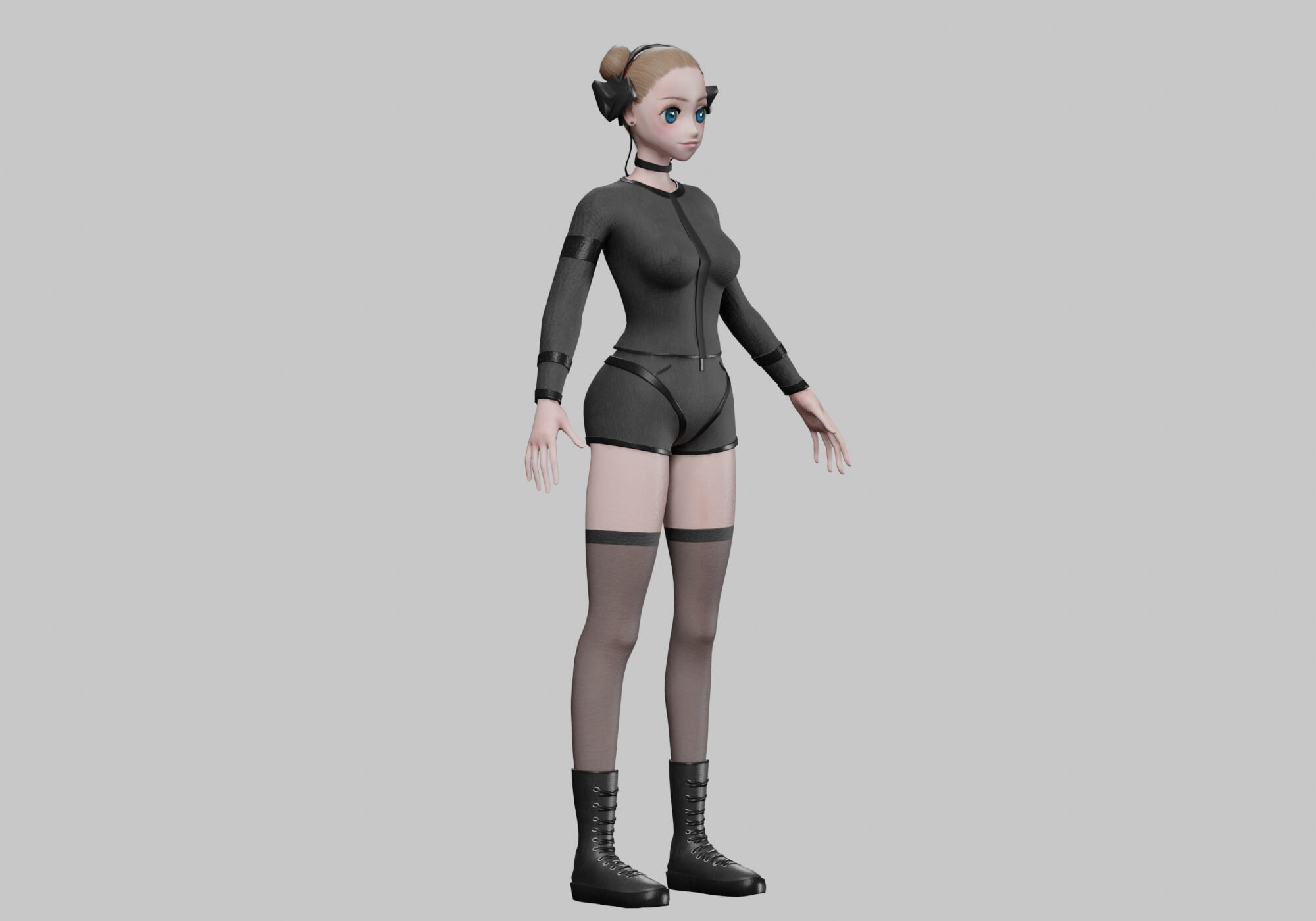 Classic Basic Girl V35767 - 3D Model by nickianimations