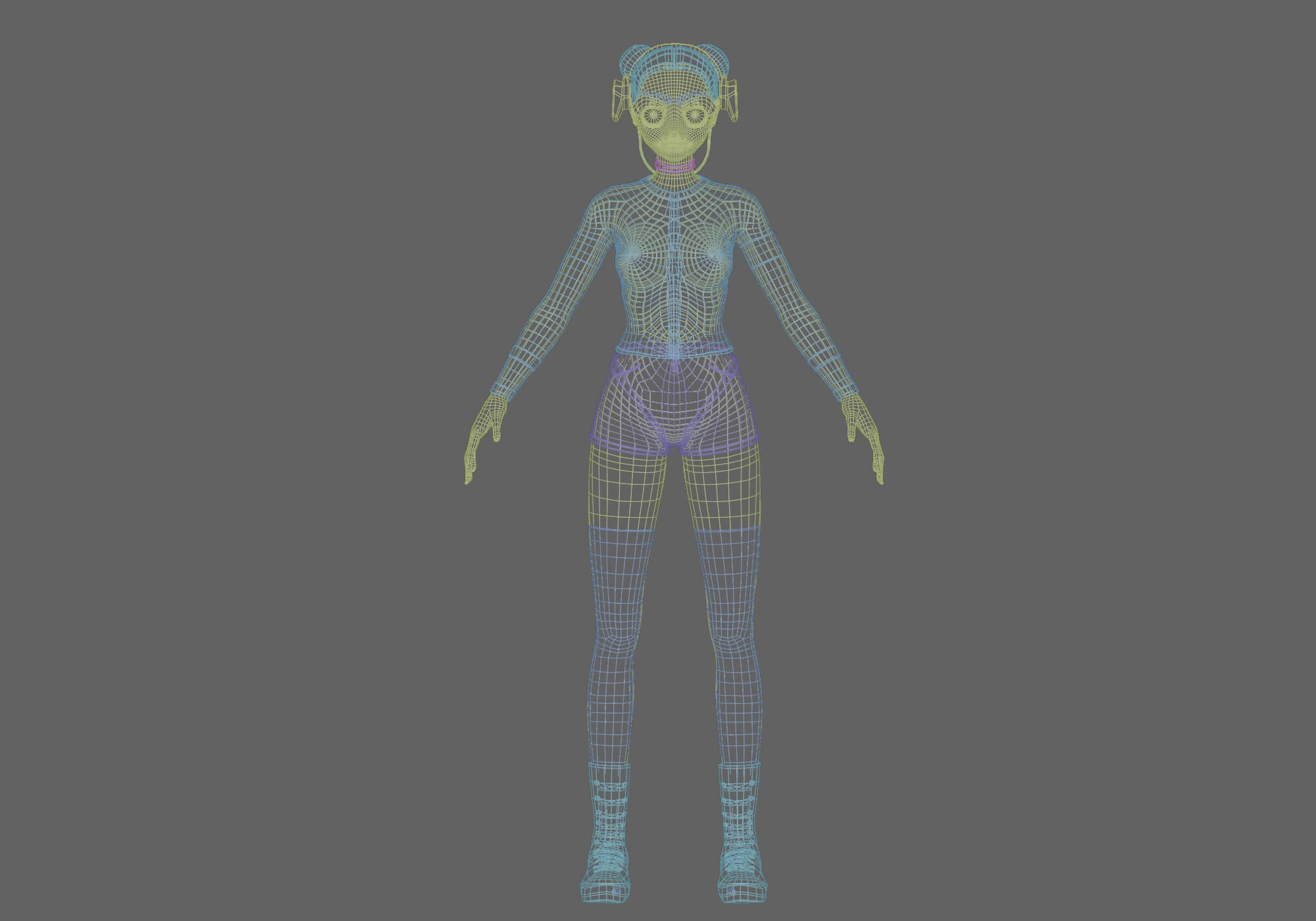 Classic Basic Girl V35767 - 3D Model by nickianimations