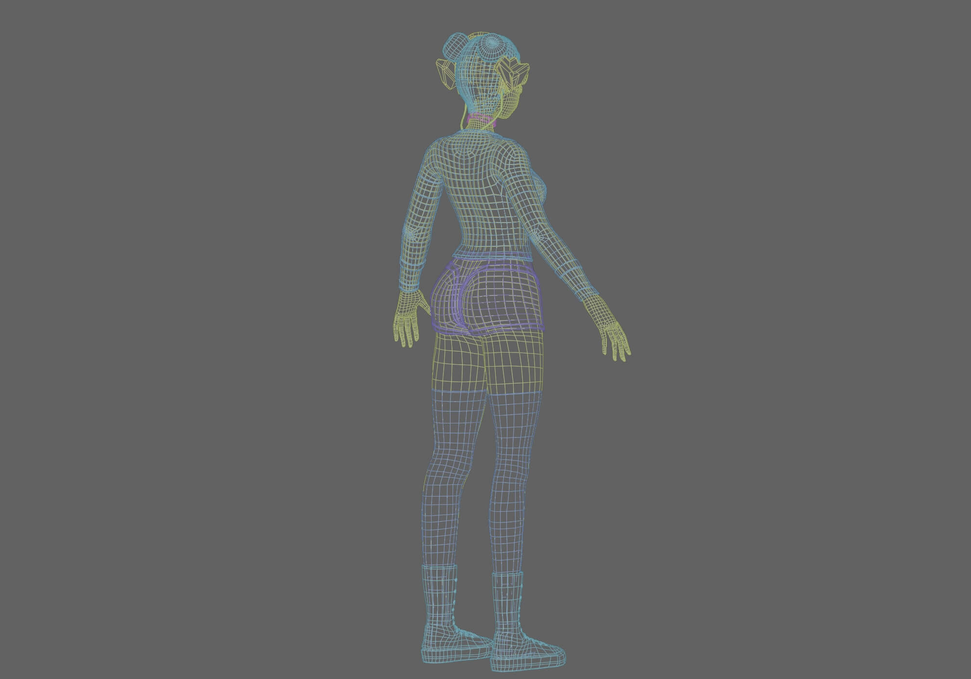 Classic Basic Girl V35767 - 3D Model by nickianimations