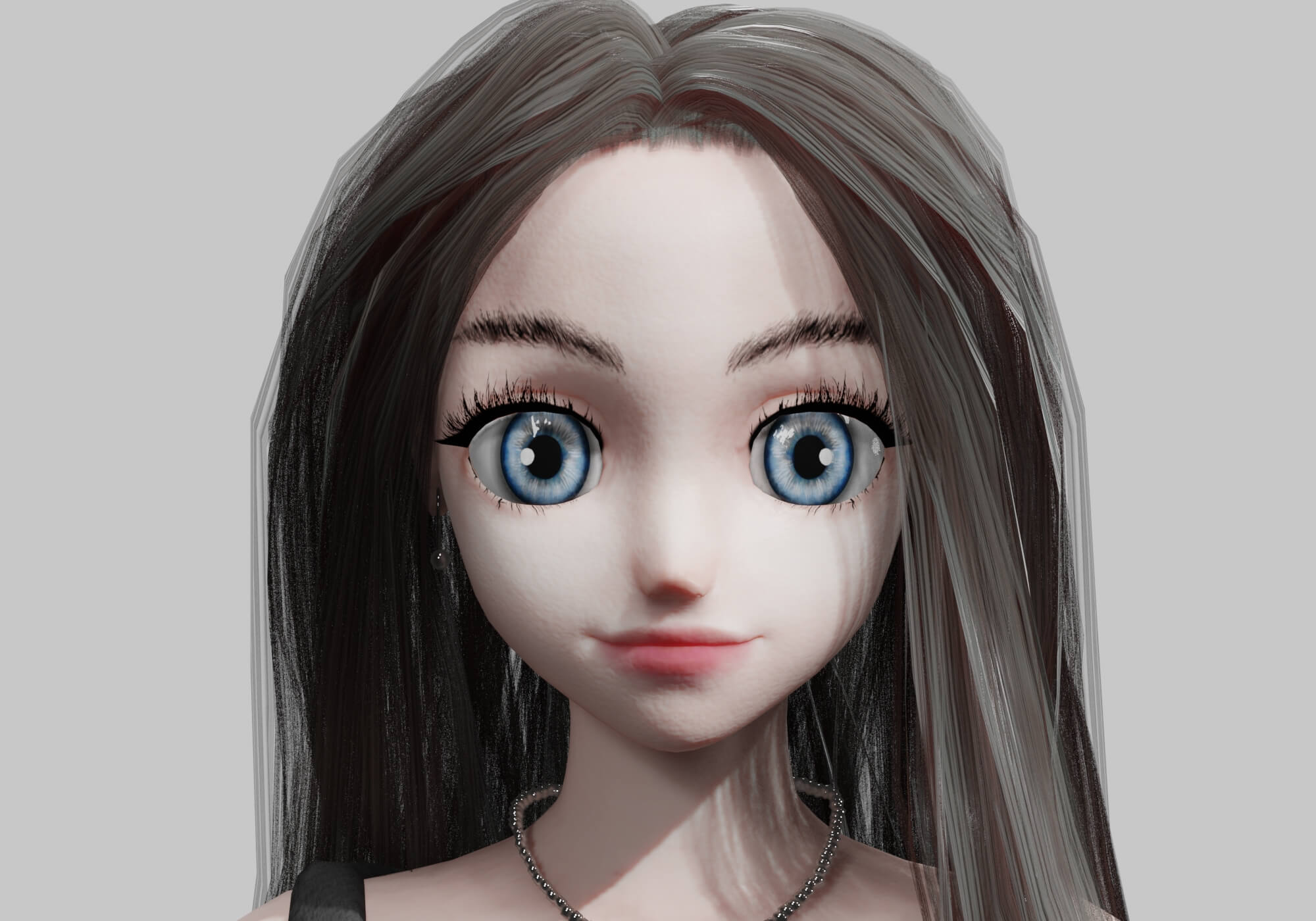 Classic Basic Girl V43446 - 3D Model by nickianimations