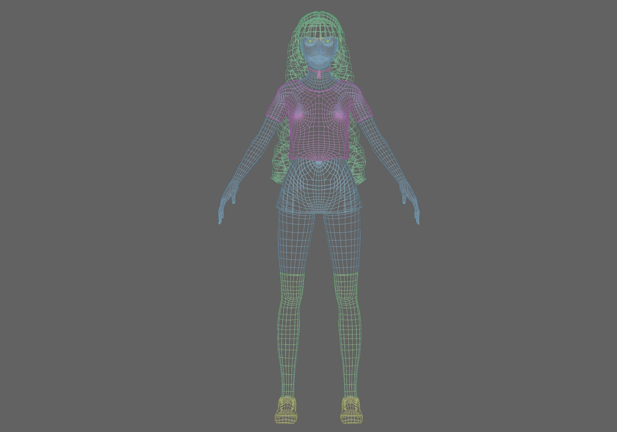 Classic Basic Woman V32723 - 3D Model by nickianimations