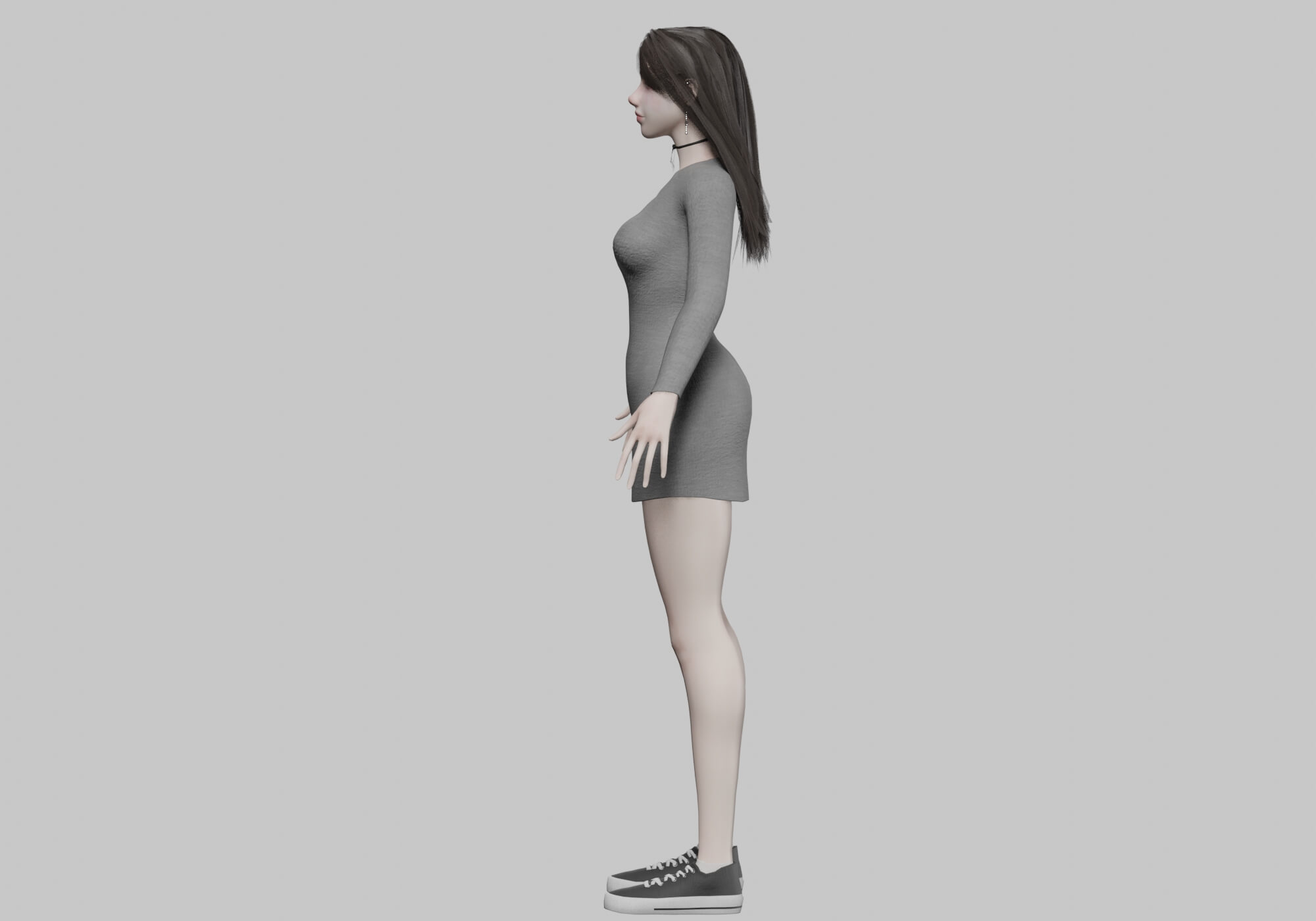 Classic Basic Woman V34941 - 3D Model by nickianimations