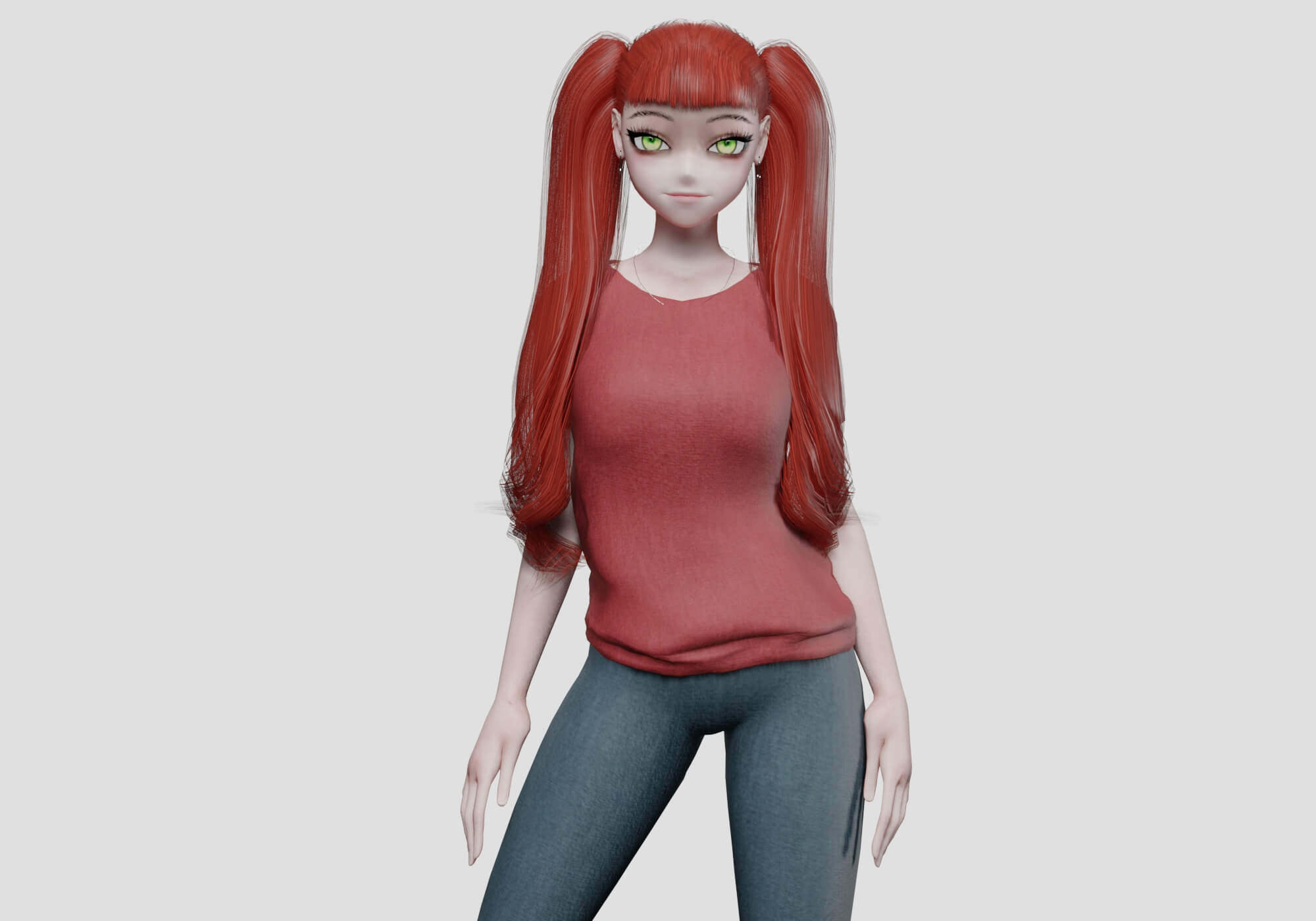Classic Cute Girl V28850 3d Model By Nickianimations