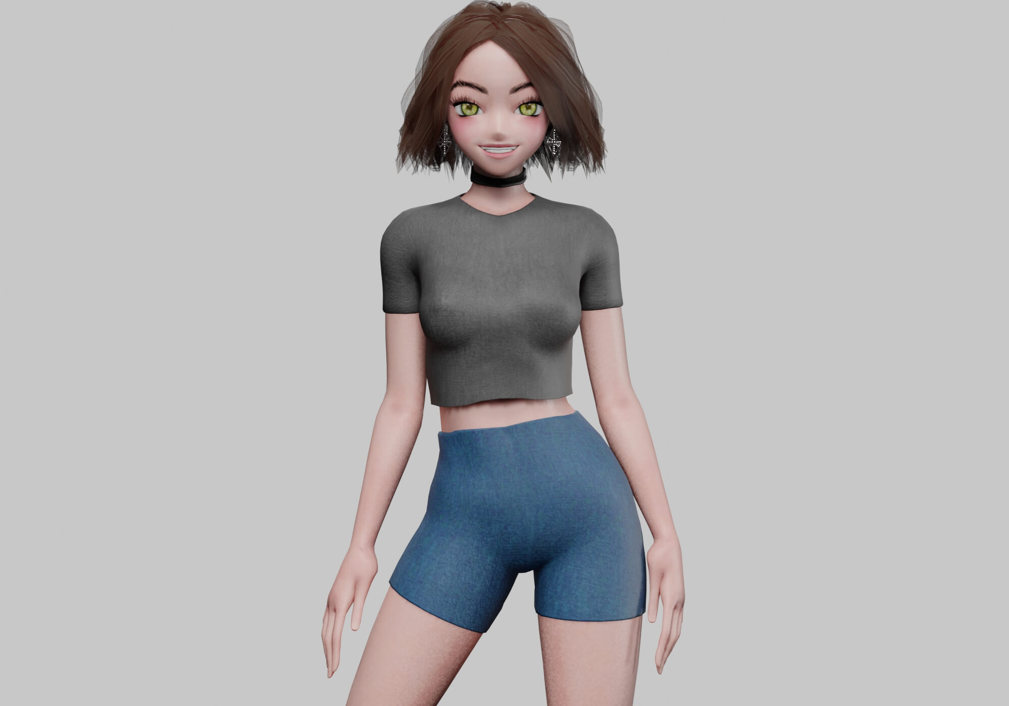 Classic Cute Girl V31962 - 3D Model by nickianimations