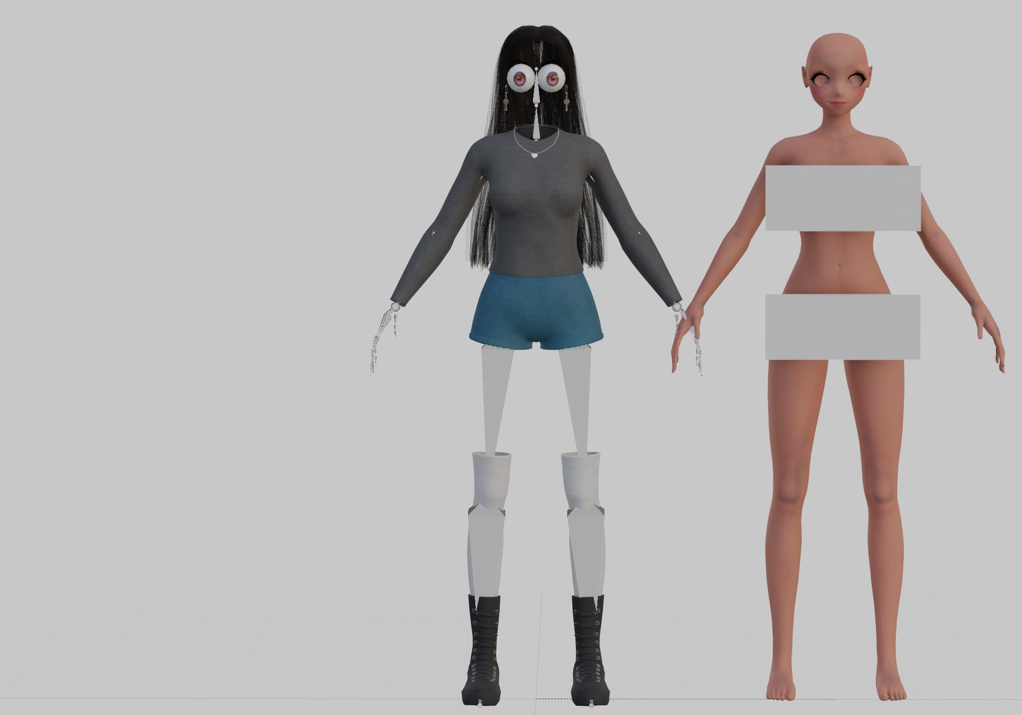 Classic Cute Girl V35343 - 3D Model by nickianimations