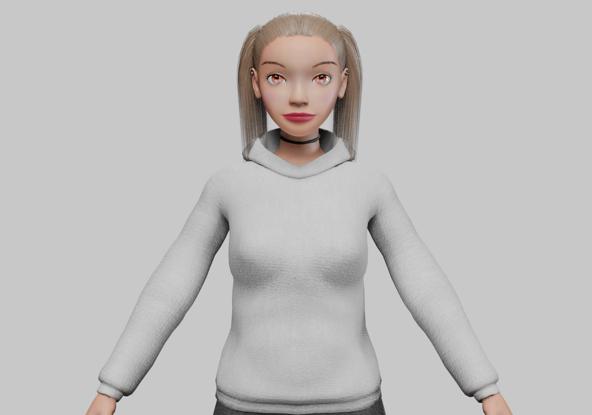 Classic Pretty Girl V23712 - 3D Model by nickianimations