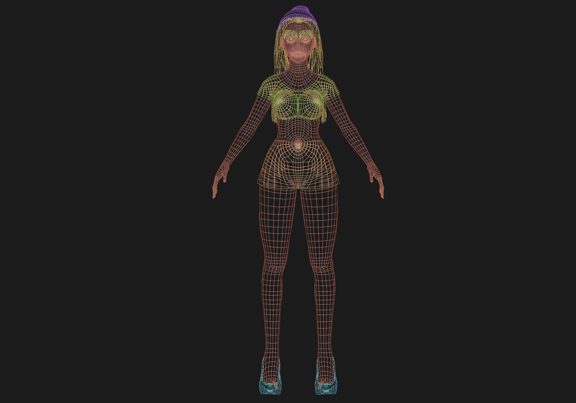 Classic Young Woman V27680 3d Model By Nickianimations 6508