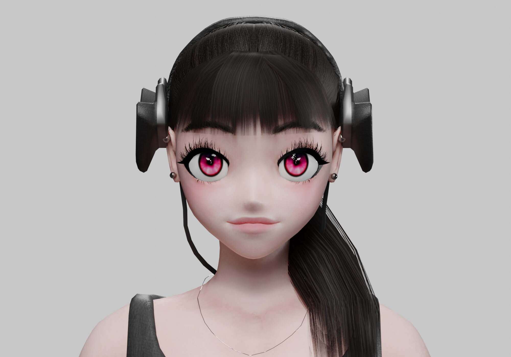 Cool Cute Girl V28523 - 3D Model by nickianimations