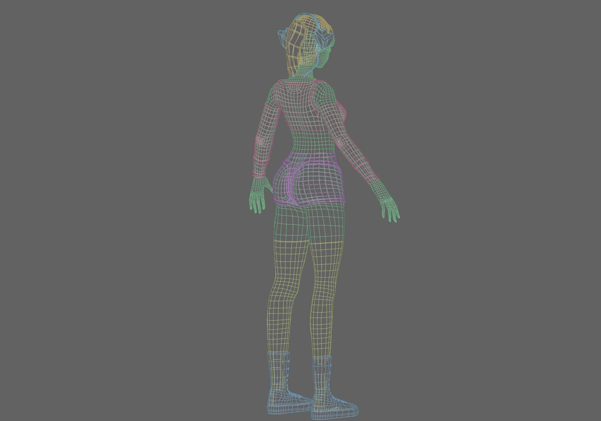 Cool Cute Girl V28523 - 3D Model by nickianimations