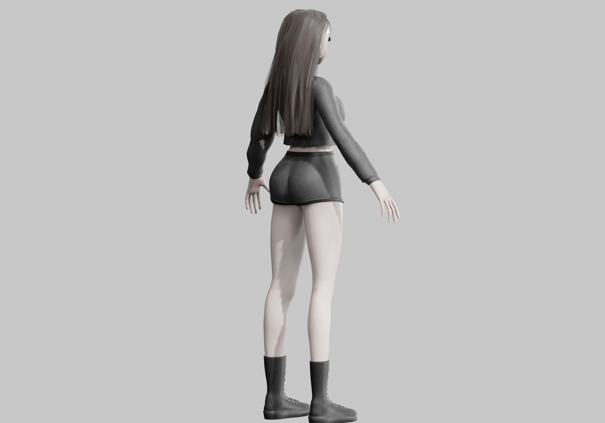 Cool Cute Girl V36141 - 3D Model by nickianimations