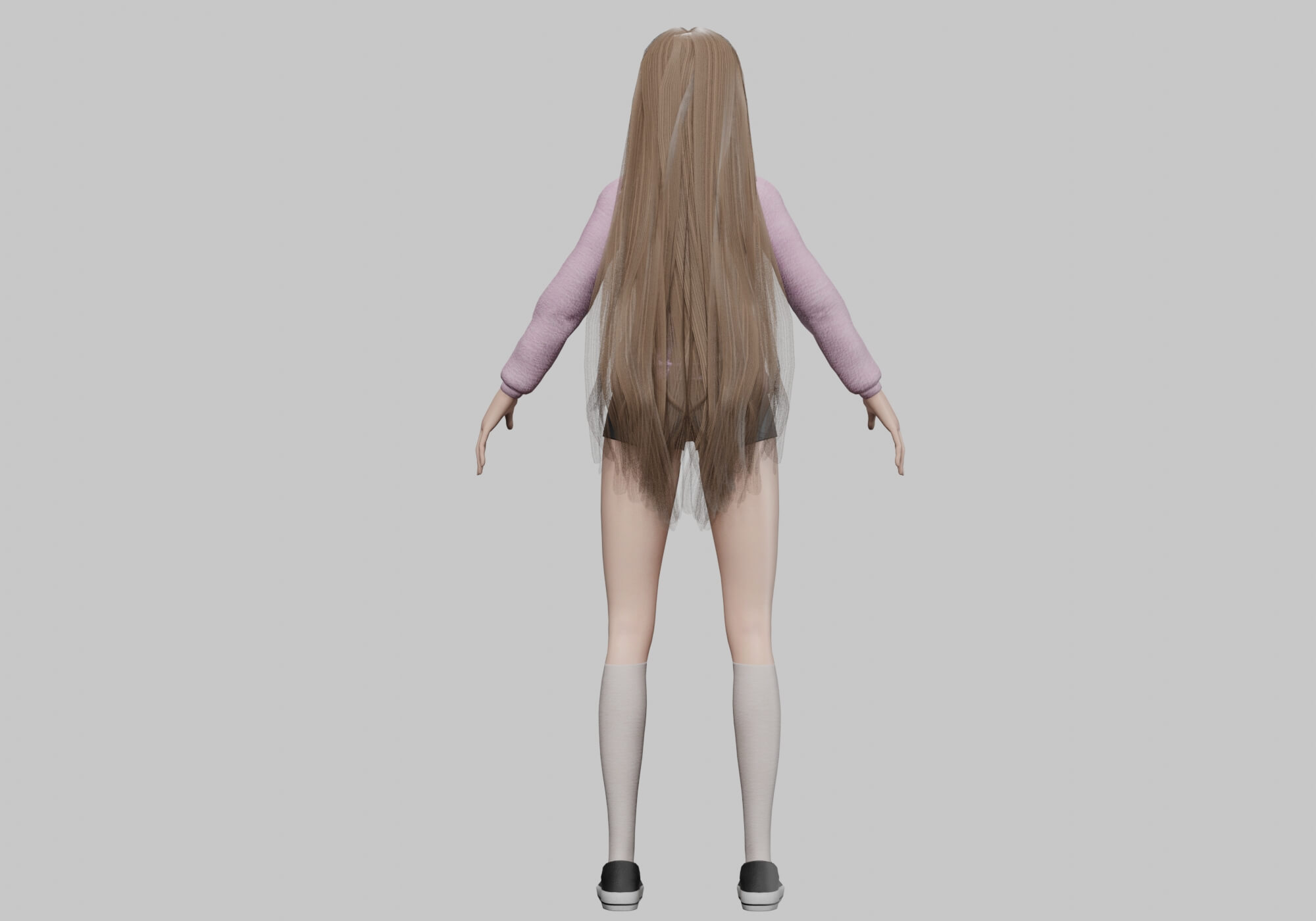 Cool Cute Woman V34297 - 3D Model by nickianimations