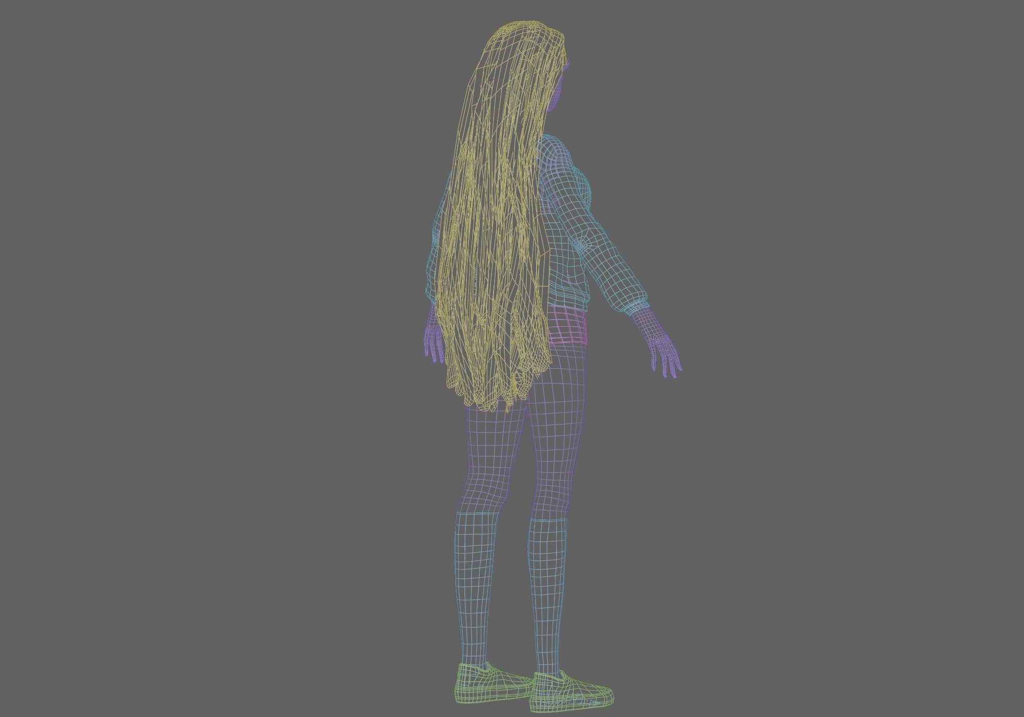 Cool Cute Woman V34297 - 3D Model by nickianimations