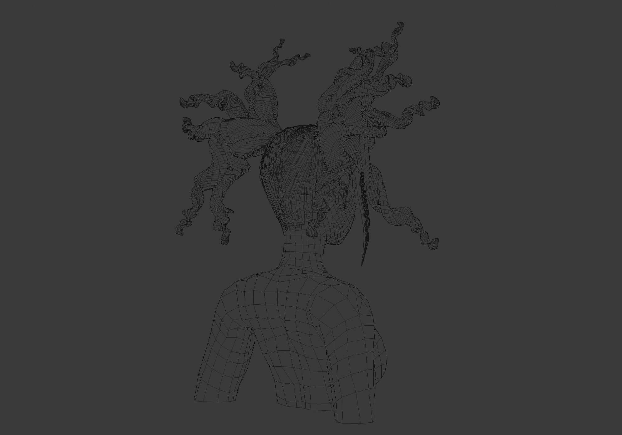 Crazy Female Hairstyle V26033 - 3D Model by nickianimations