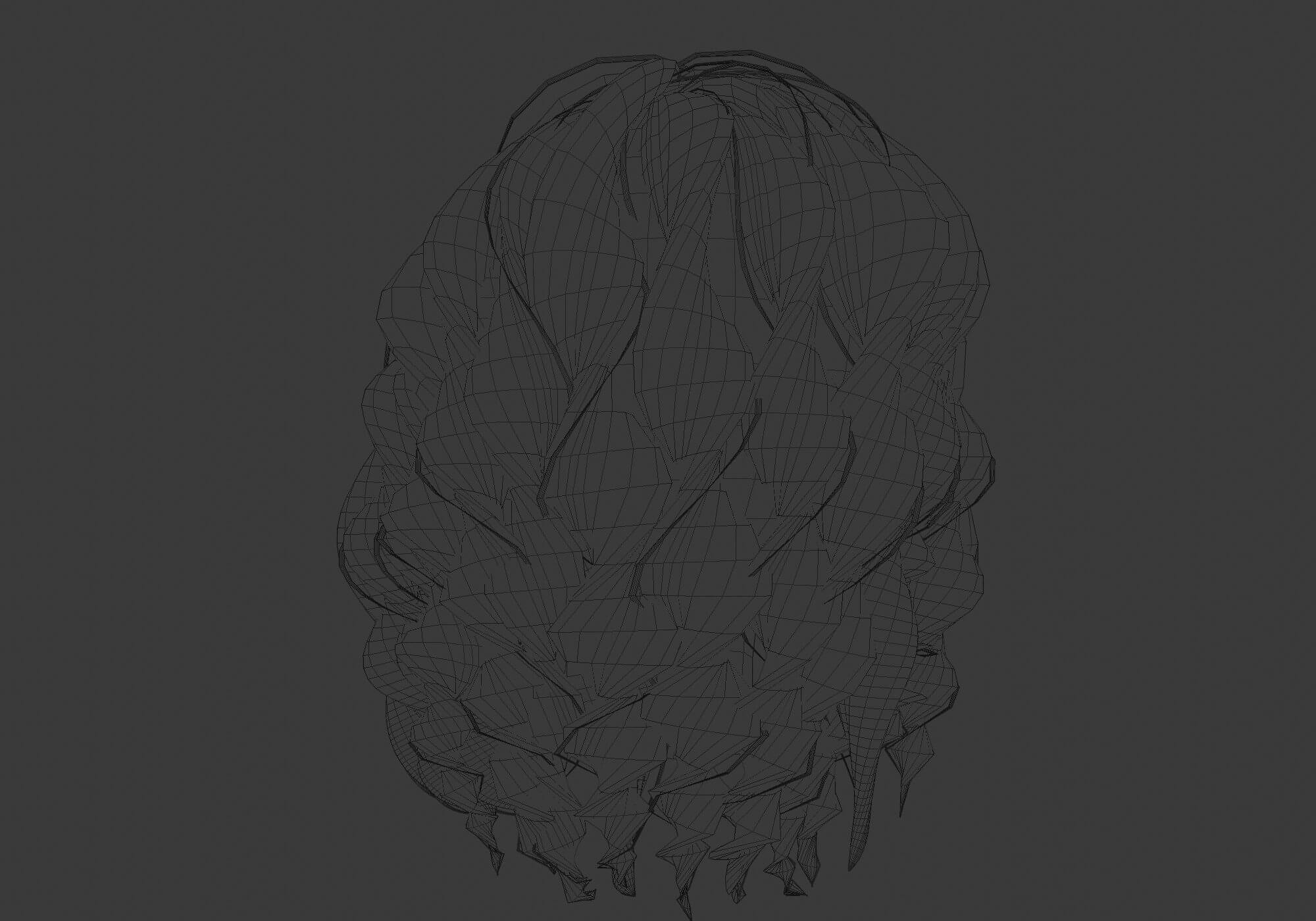 Curly Wavy Hairstyle - 3D Model by nickianimations