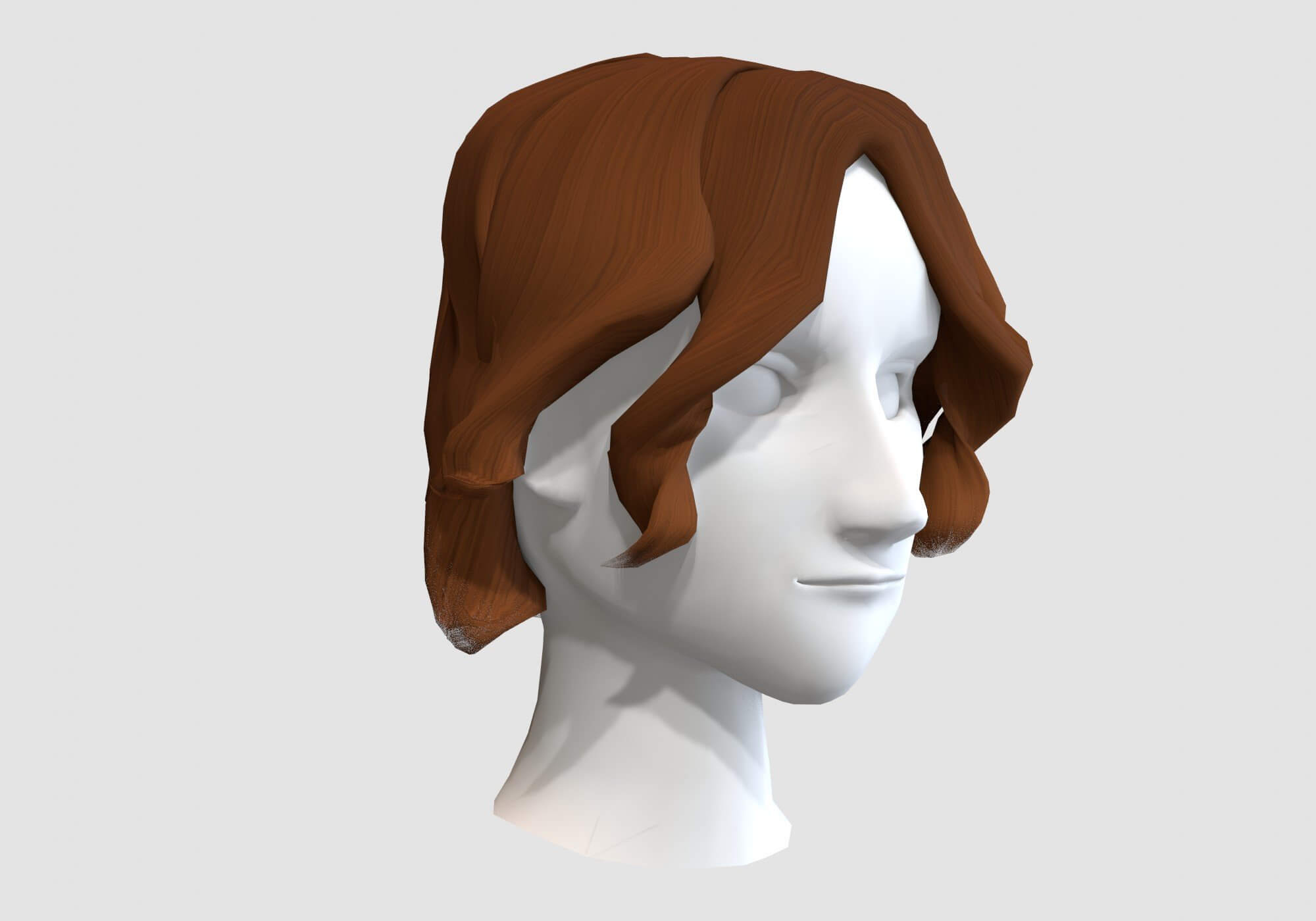 Curtains Wavy Hairstyle - 3D Model by nickianimations