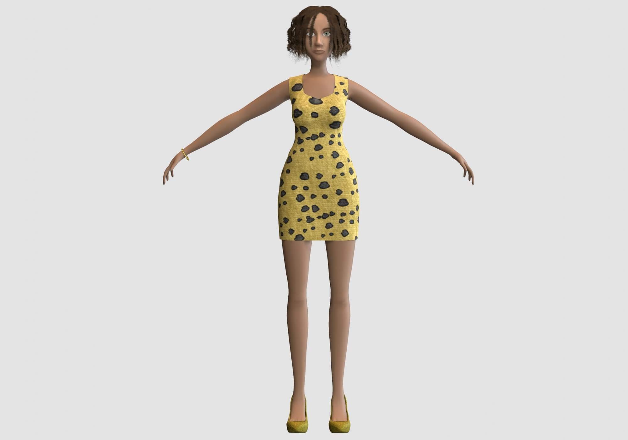Curvy Woman - 3D Model by nickianimations