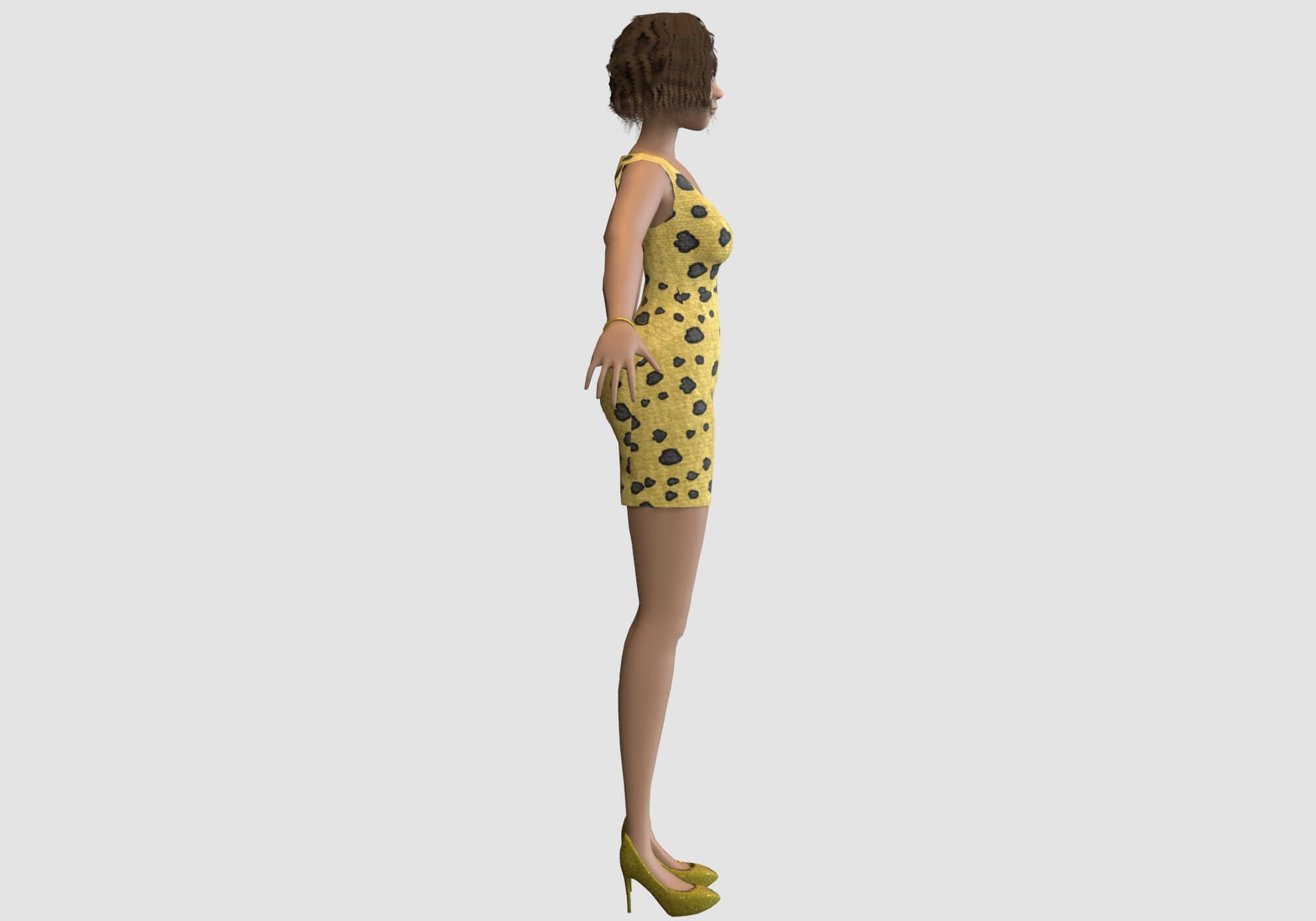 Curvy Woman - 3D Model by nickianimations