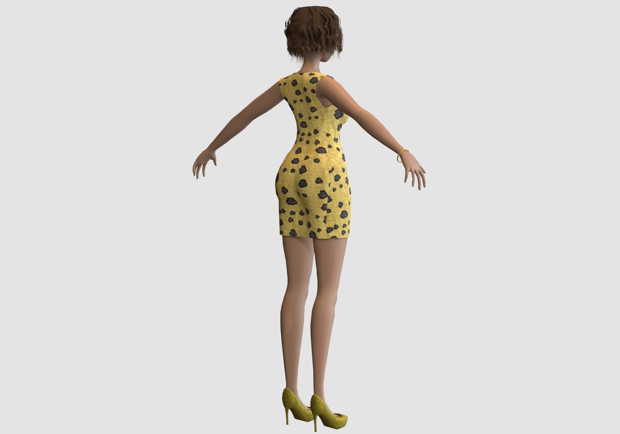 Curvy Woman - 3D Model by nickianimations