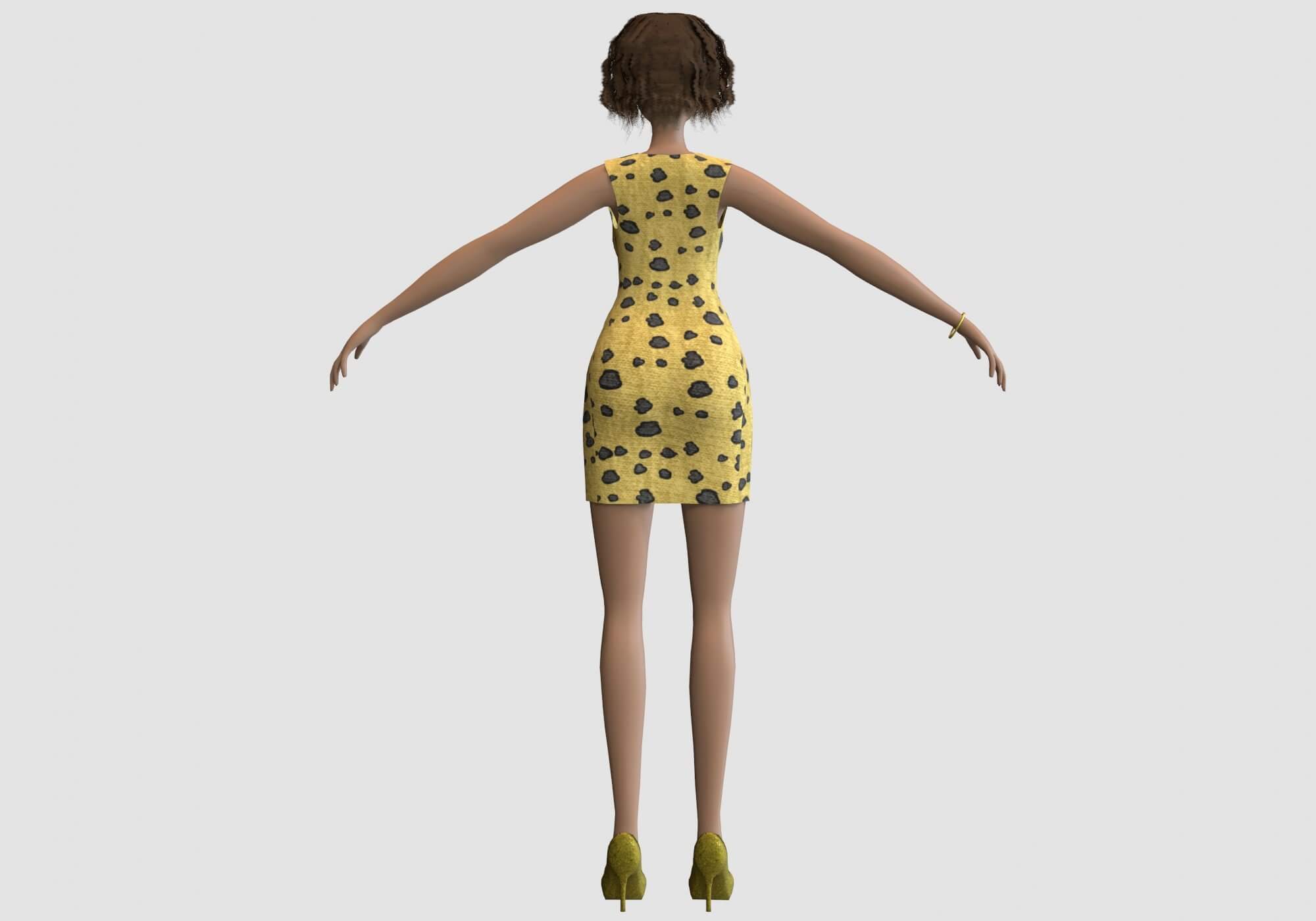 Curvy Woman - 3D Model by nickianimations