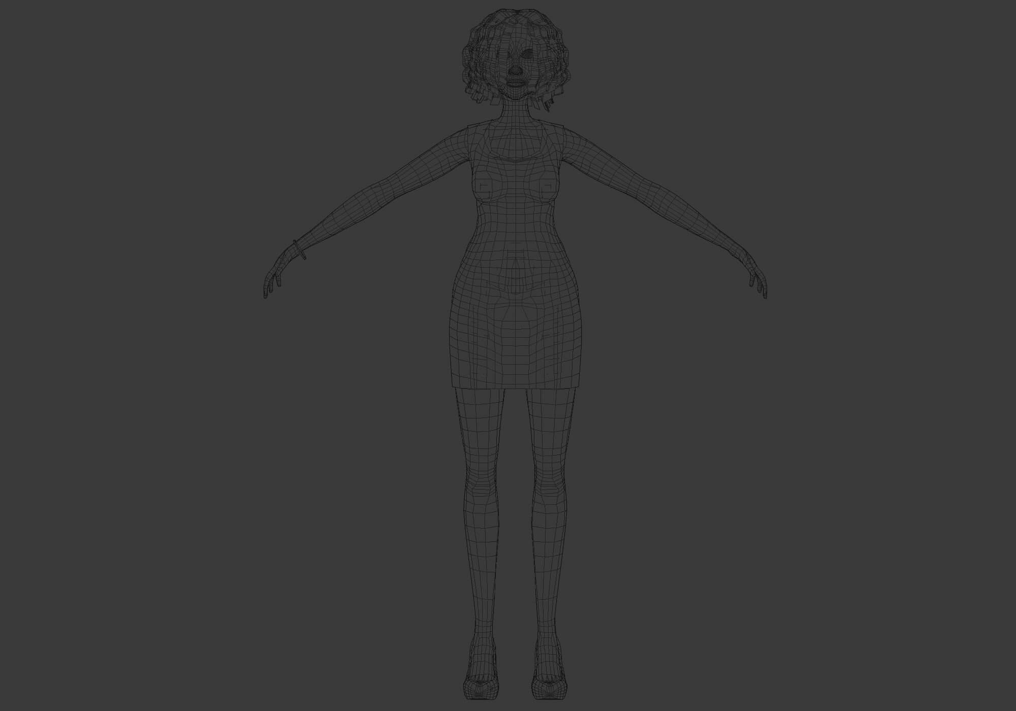 Curvy Woman - 3D Model by nickianimations