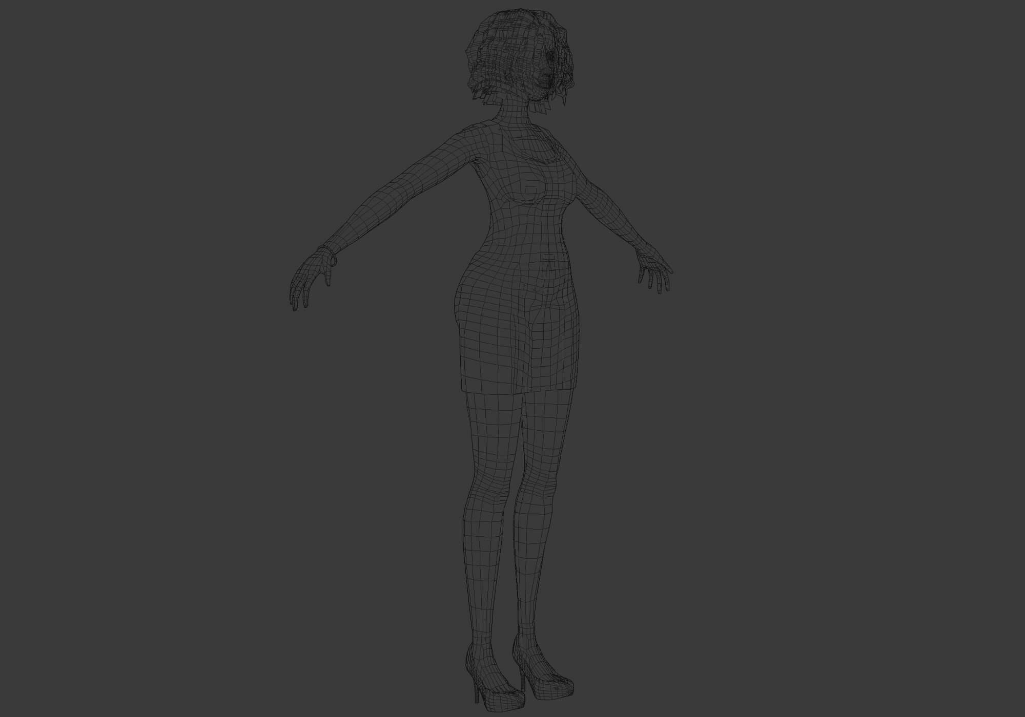 Curvy Woman - 3D Model by nickianimations