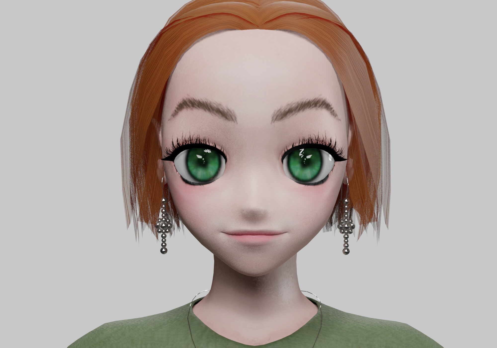 Cute Anime Girl V29315 - 3D Model by nickianimations