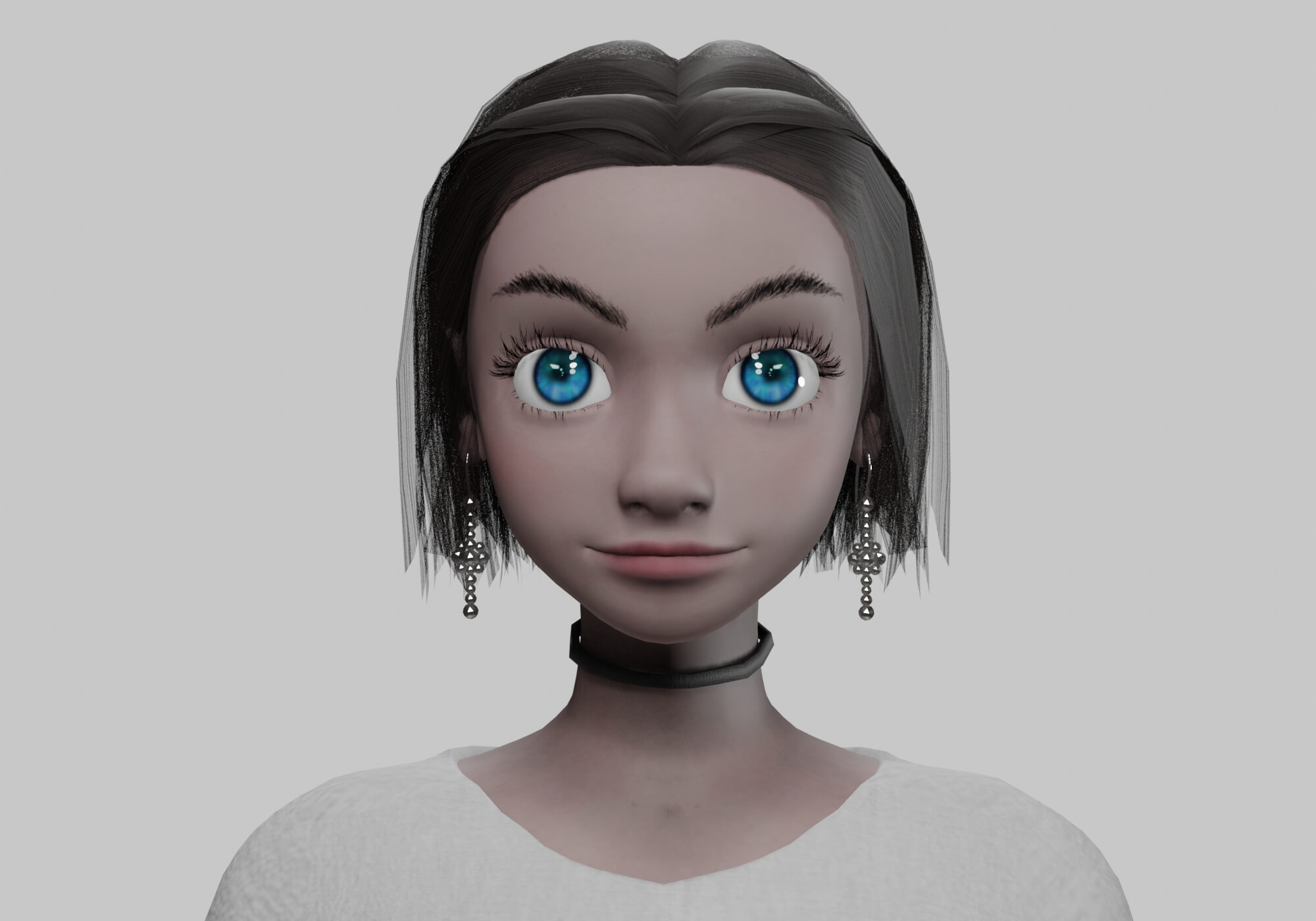 Cute Basic Woman V31672 - 3D Model by nickianimations