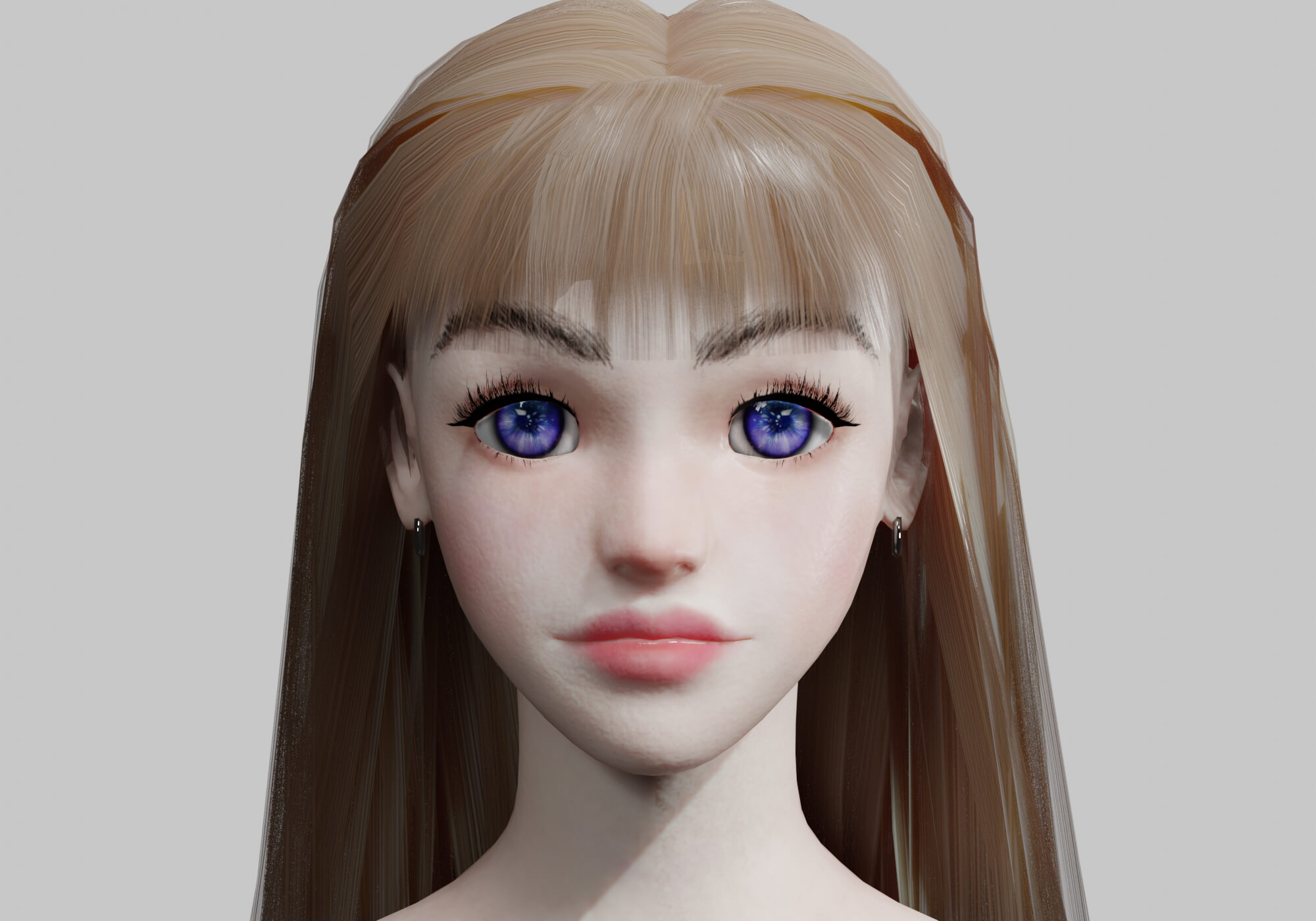 Cute Basic Woman V32239 - 3D Model by nickianimations