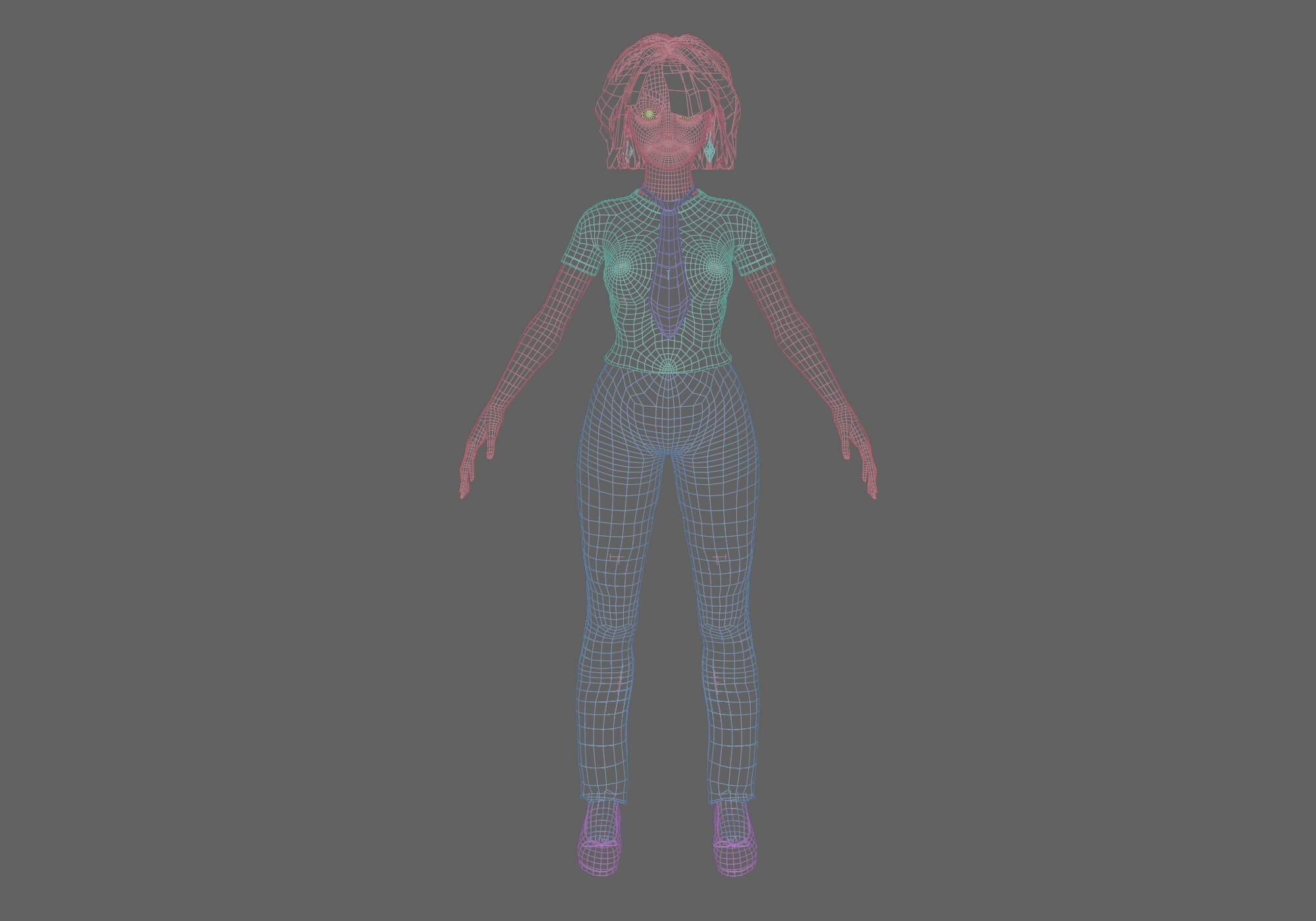 Cute Business Woman V38339 - 3D Model by nickianimations