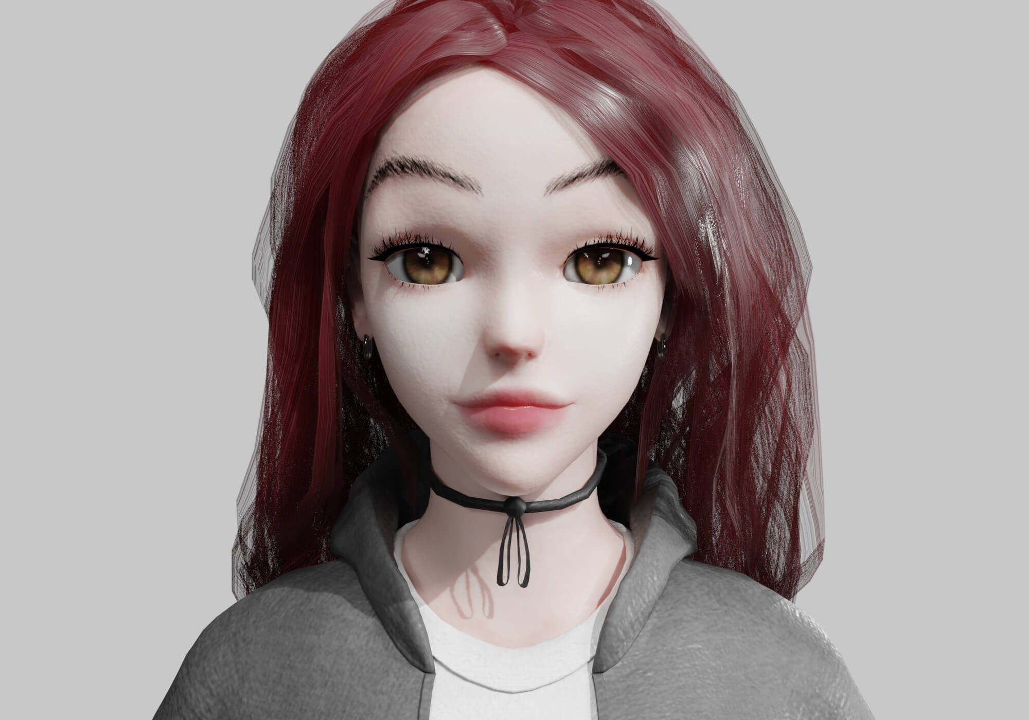 Cute Cartoon Woman V41814 - 3D Model by nickianimations