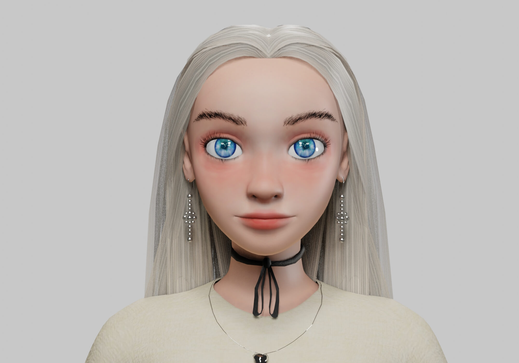 Cute Classic Girl V31300 3d Model By Nickianimations