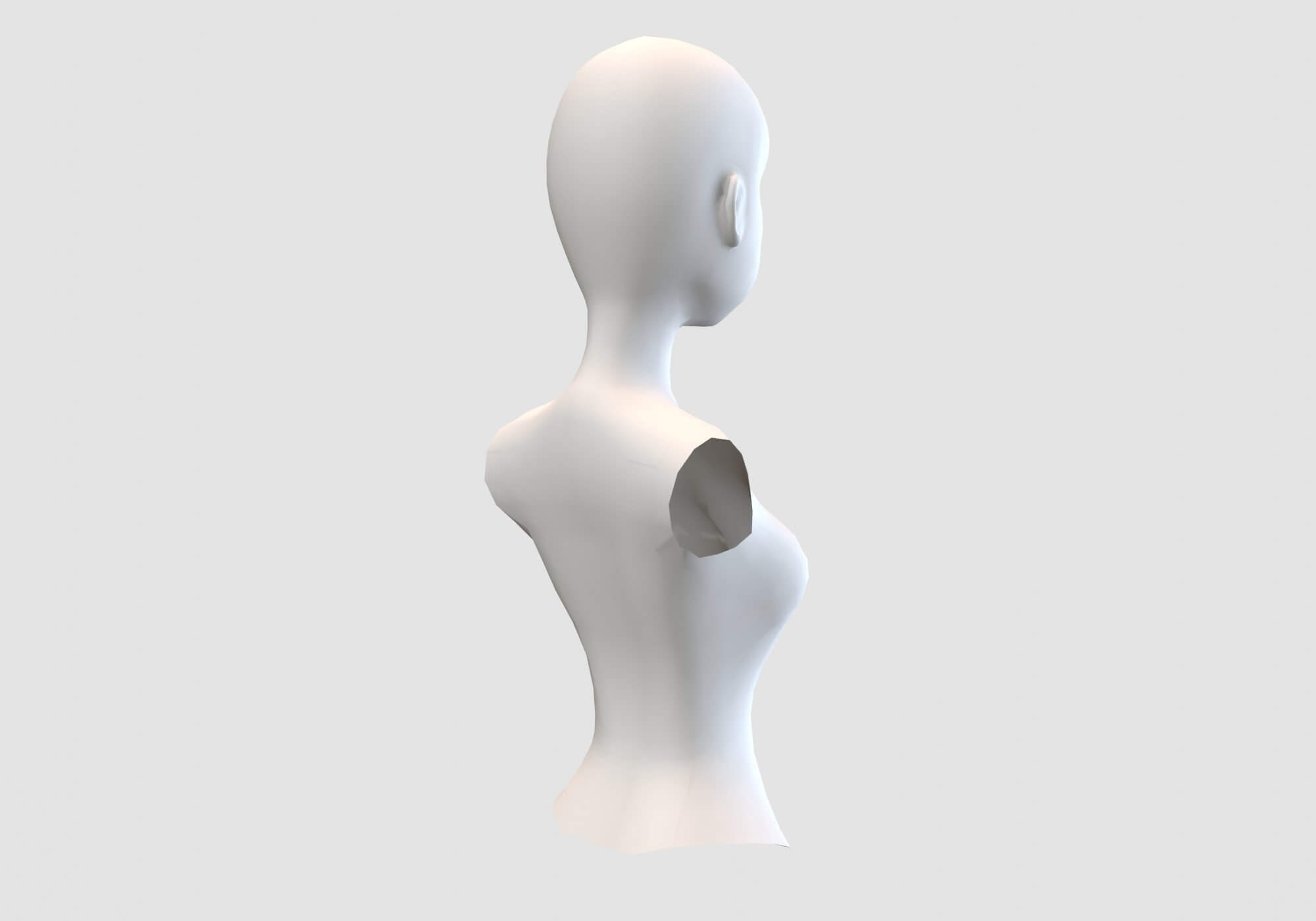 Cute Female Torso - 3D Model by nickianimations