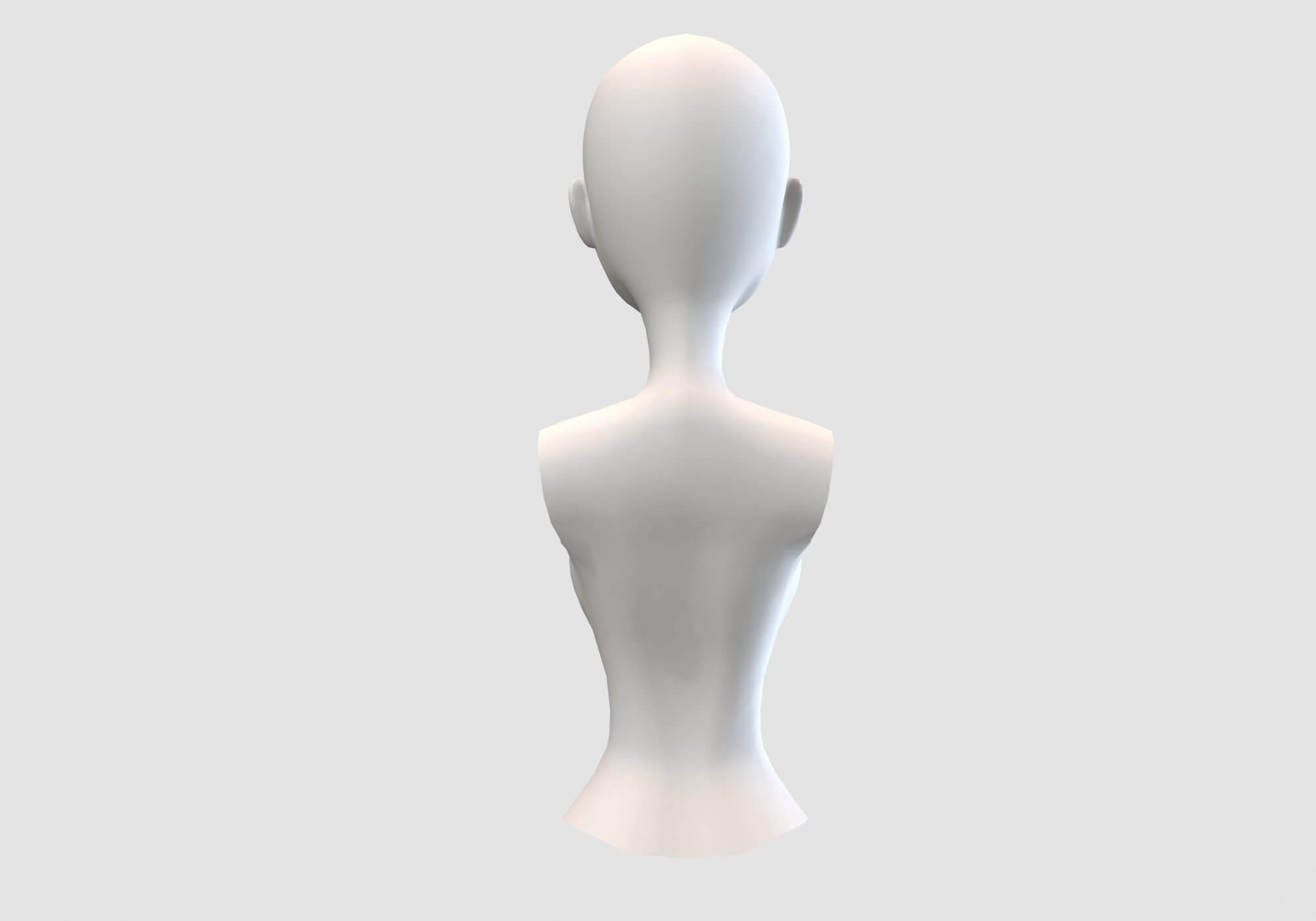Cute Female Torso - 3D Model by nickianimations