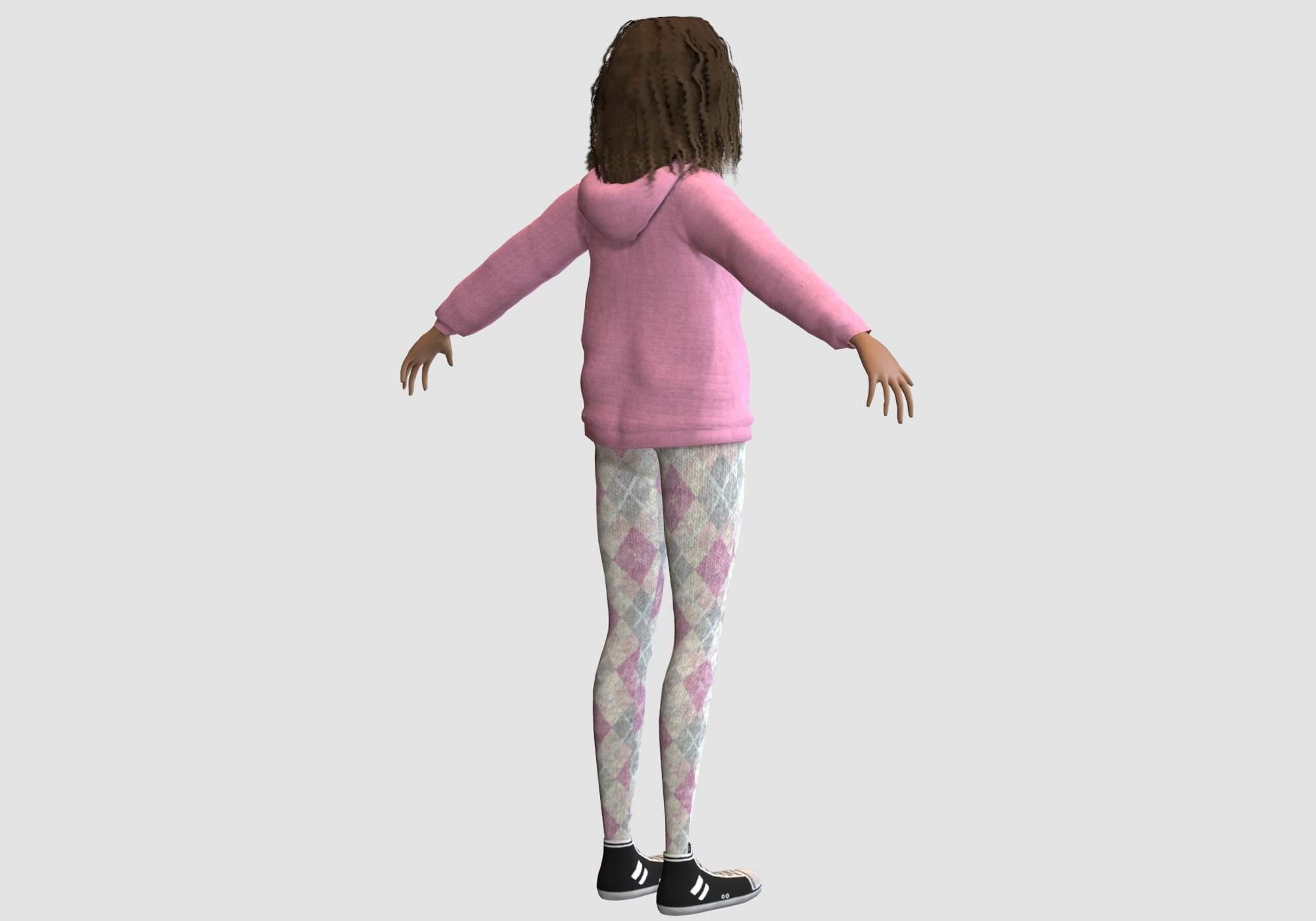 Cute Female - 3D Model by nickianimations