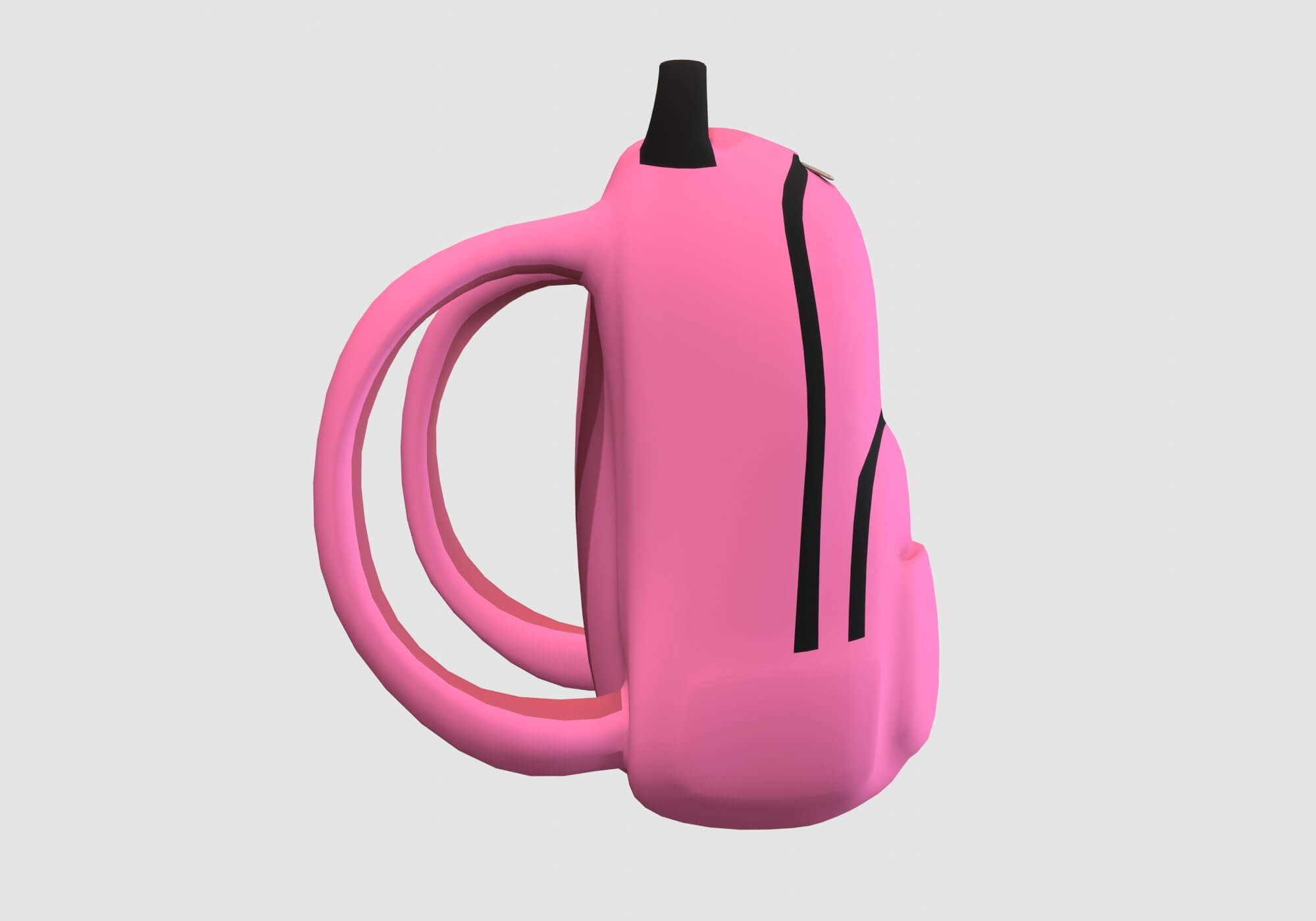 Cute Pink Backpack - 3D Model by nickianimations